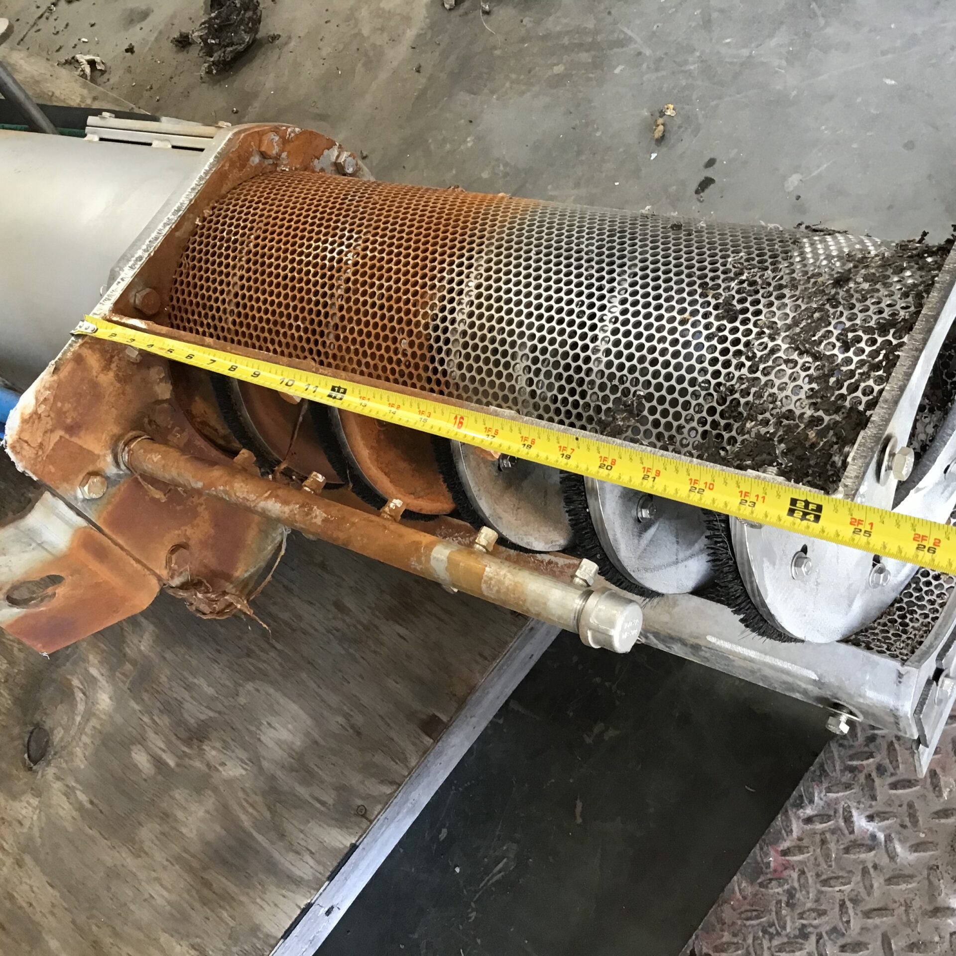 Huber Rotamat 3.3 Fine Screen 10” Waste Water Sludge Auger Stainless ...