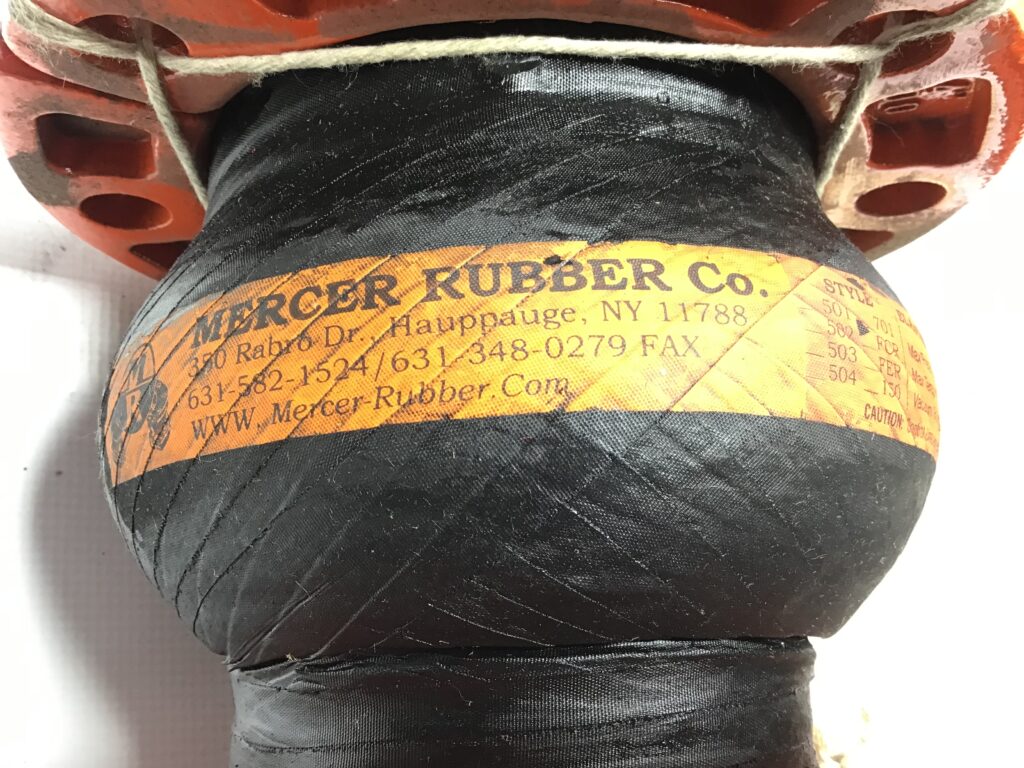 Mercer Rubber 500 Series Hand Wrapped Expansion Joint 3″-4″ Rubber ...