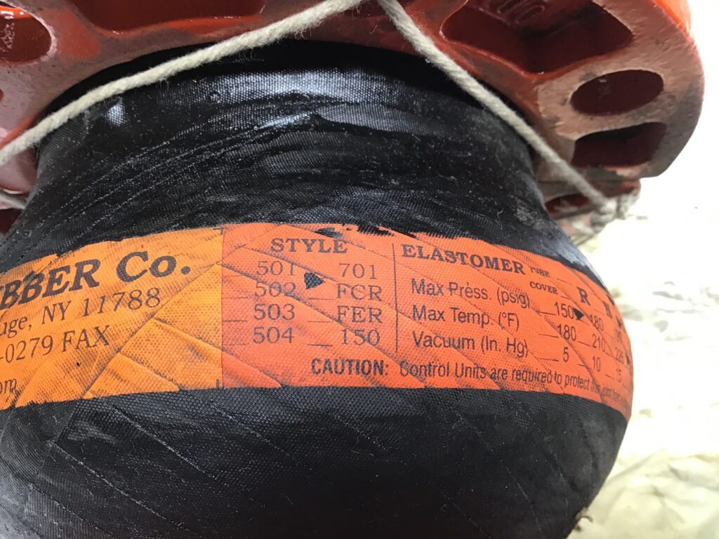 Mercer Rubber 500 Series Hand Wrapped Expansion Joint 3″-4″ Rubber ...