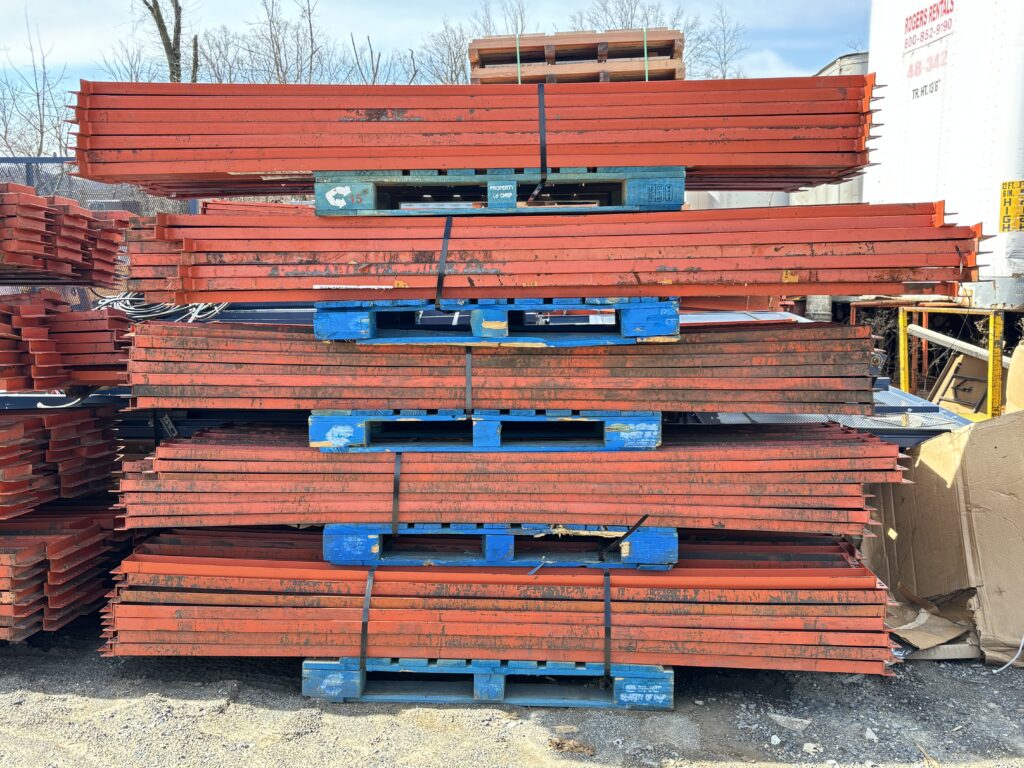 Structural Pallet Rack Beam 4″ x 100″ racking rail shelving racks ...