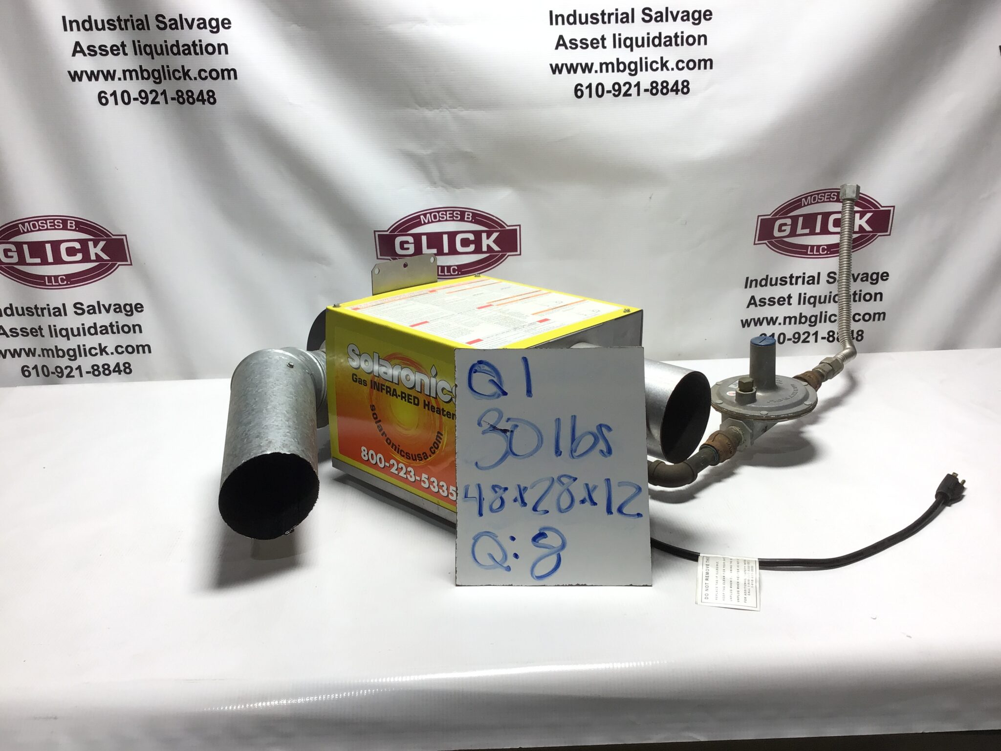 Solaronics ST-75-20/30/40 Infrared Heaters 40’ NG 75K BTU 120 V – Moses ...