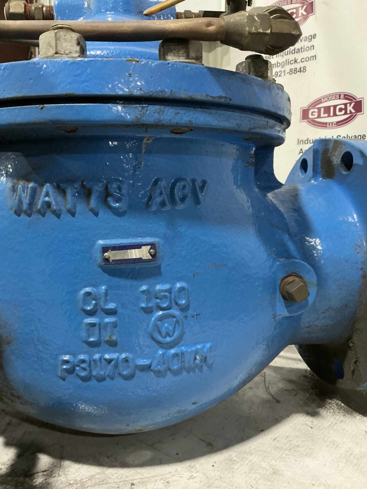 Watts ACV CL 150 Pressure Reducing Control Valve – Moses B. Glick
