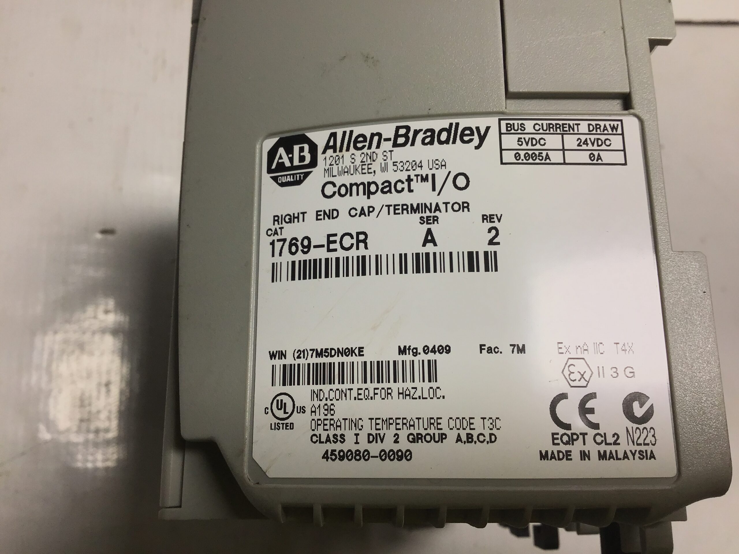 Allen Bradley Compact 1769-PA2 CompactLogix Power Supply with Compact I ...