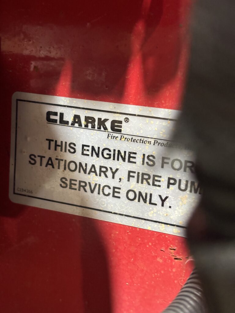 Patterson JU4H-UFAD5G Fire Pump 8″ x 6″ 1500 GPM Fire Suppression ...