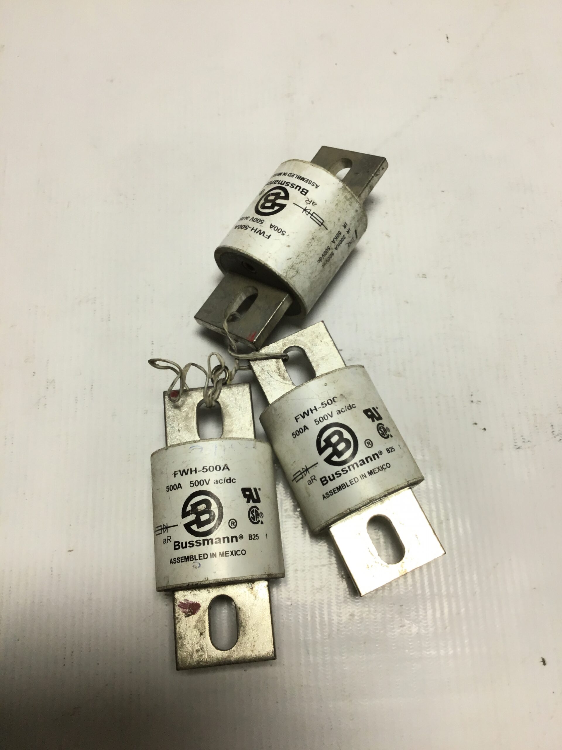 Bussmann FWP-500A Fast Acting Fuse 500A 500VAC/DC (Lot of 3) – Moses B ...