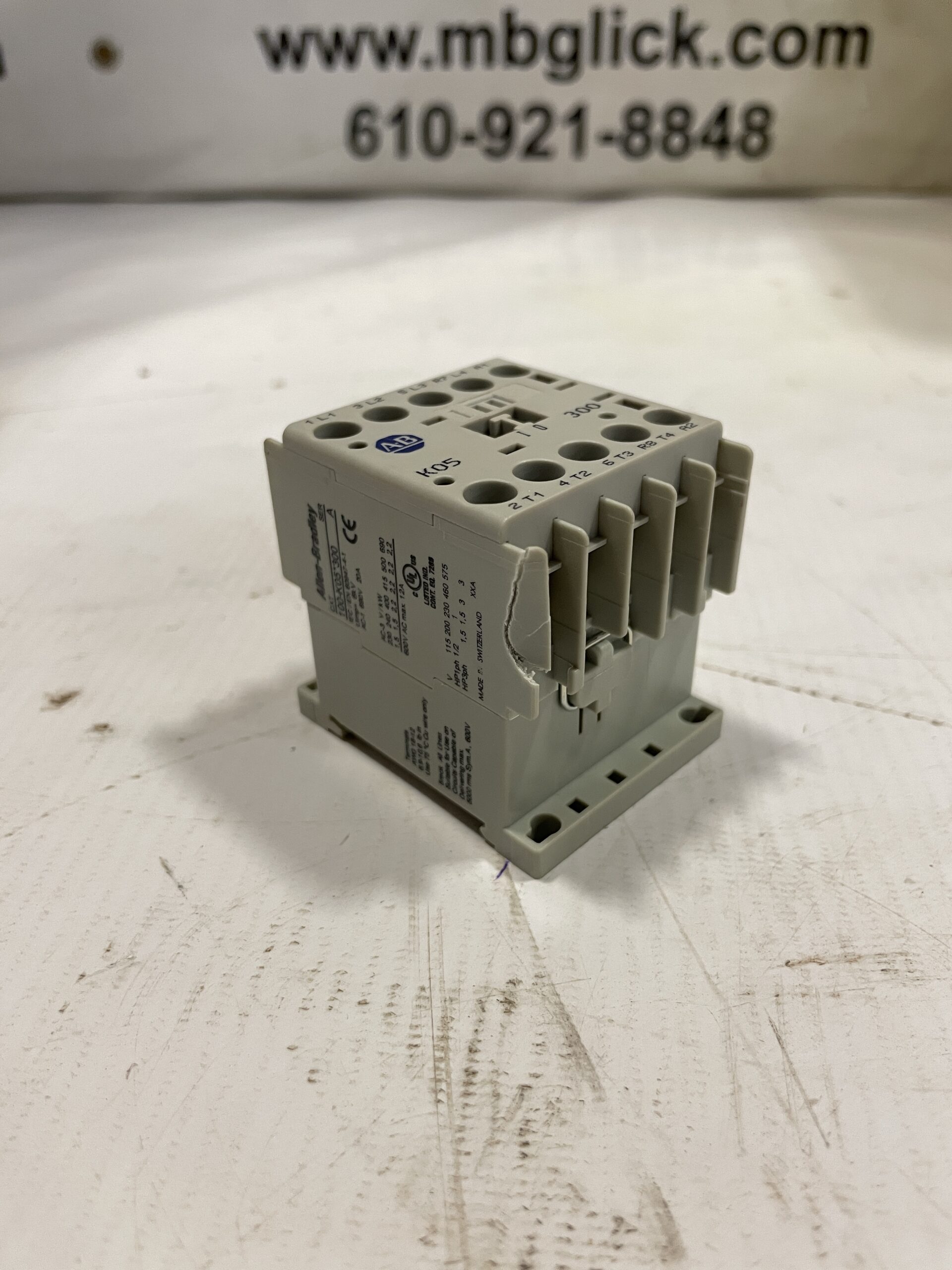 Allen-Bradley 100-K05D300 Ser A Mini IEC Contactor 110/120V 3NO 1NC ...