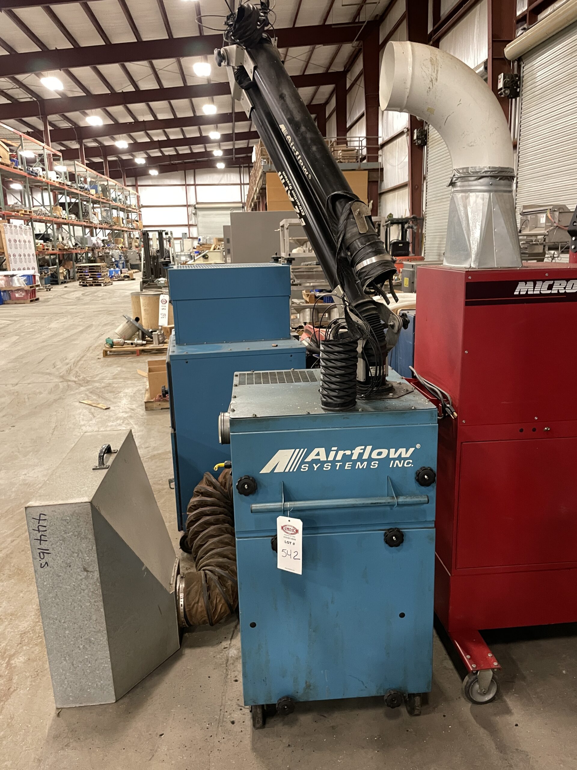 Airflow Systems Mini-Pac-HE-PG6-LTK35-4E08DD Portable Dust Collector ...