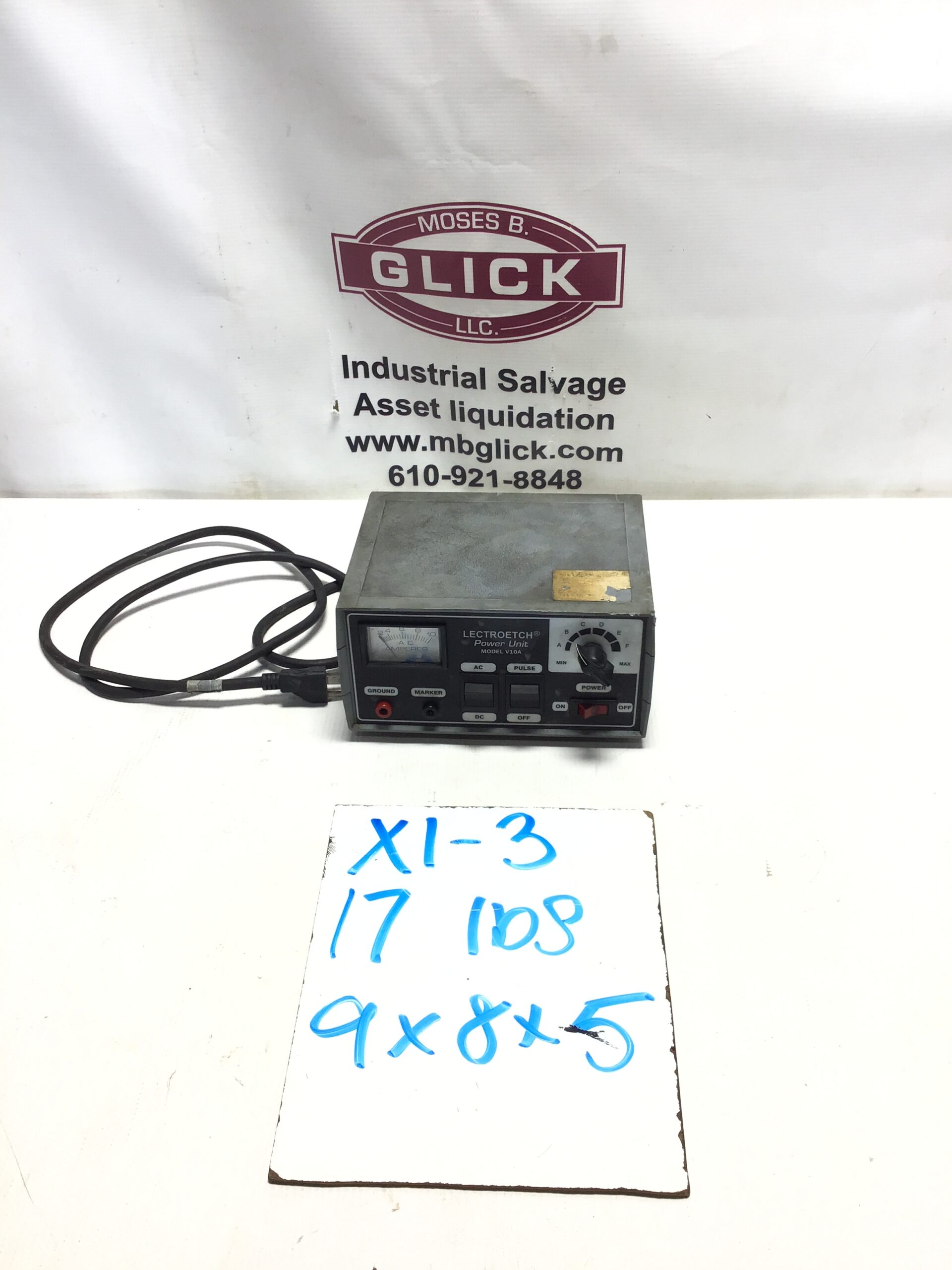 Lectroetch V10A Electrochemical Metal Engraving Machine Power Unit ...