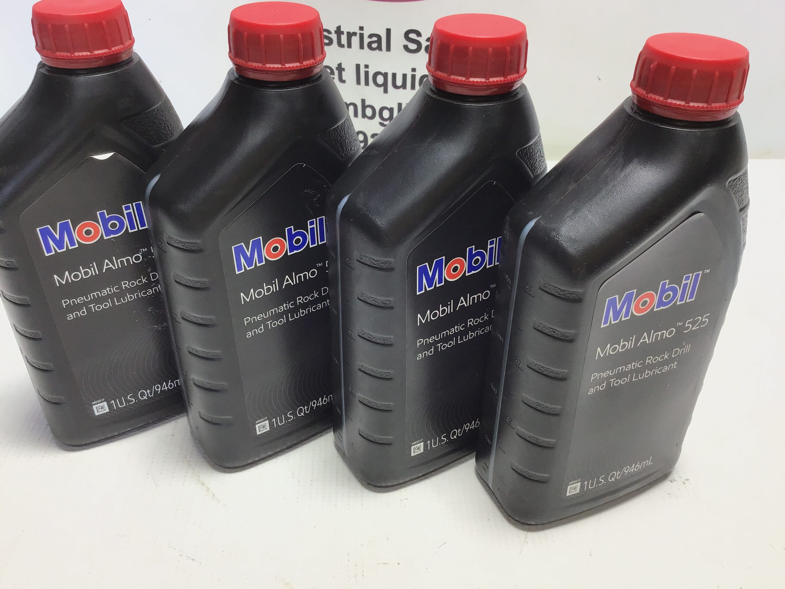 Mobil Almo 525 Pneumatic Rock Drill Air Tool Oil Lubricant 946mL (Set ...