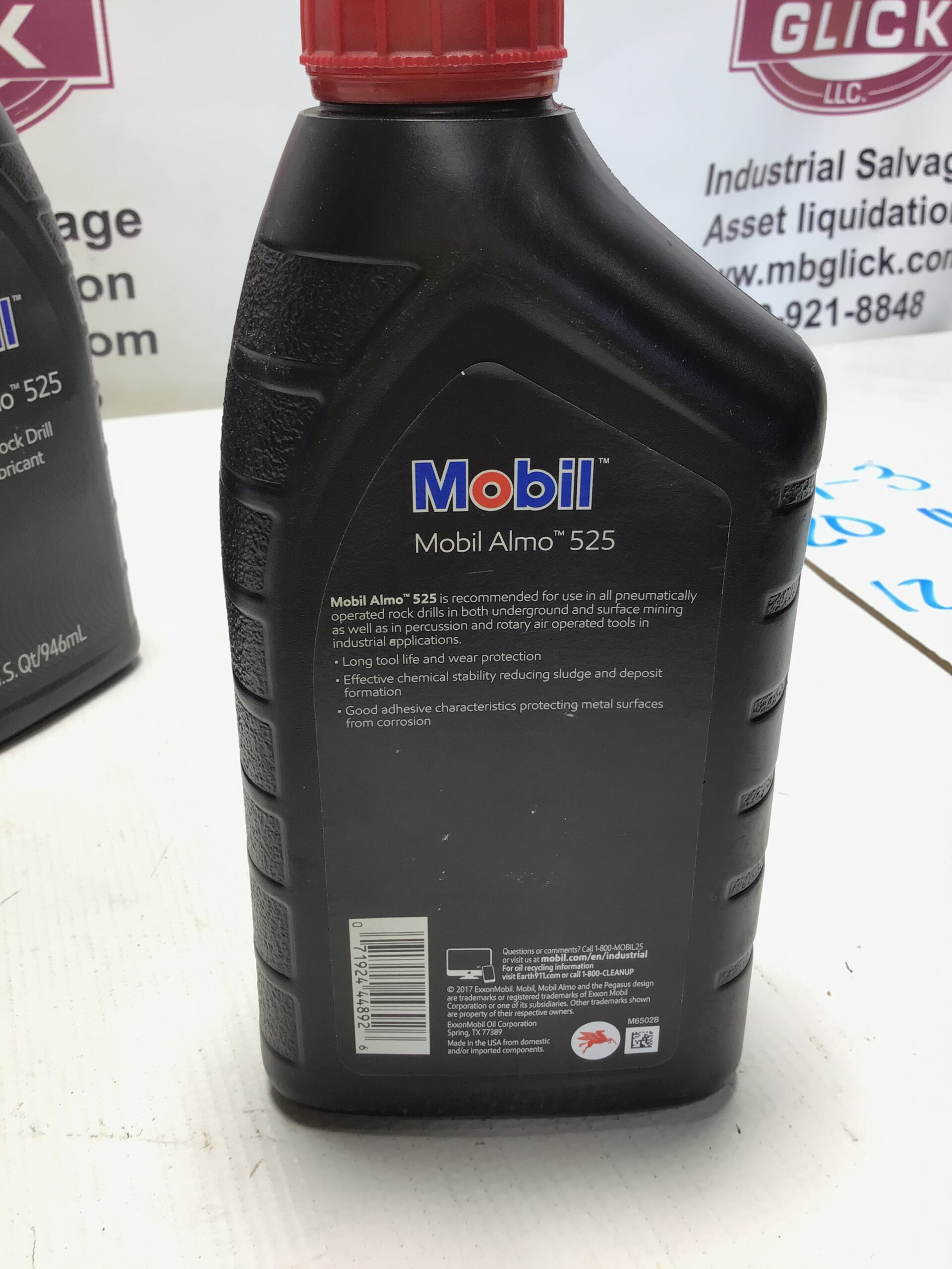 Mobil Almo 525 Pneumatic Rock Drill Air Tool Oil Lubricant 946mL (Set ...