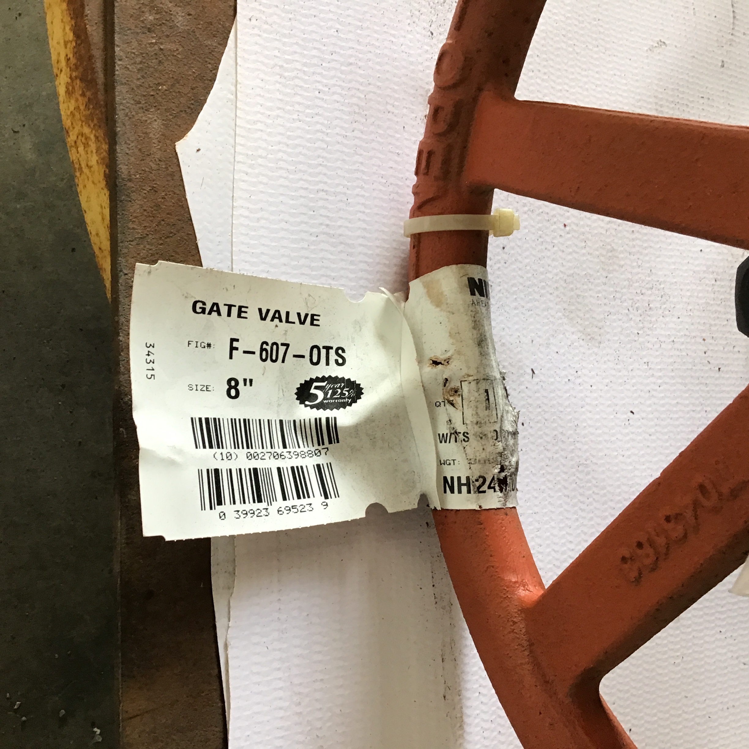 Unbranded F-607-OTS 8″ Cast Iron Fire Main Gate Valve – Moses B. Glick