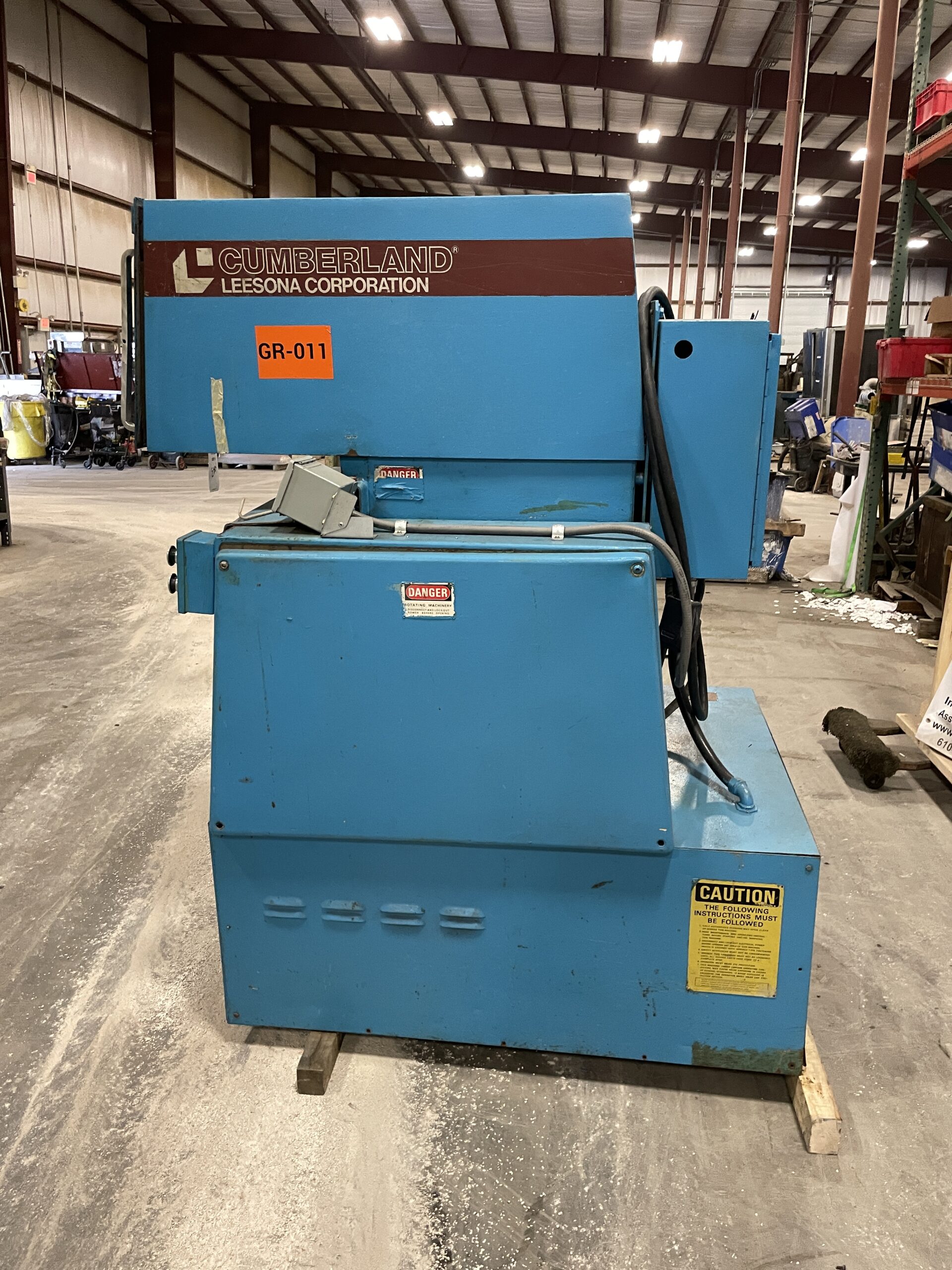 Cumberland Model 484 5/16” Plastic Granulator 16” x 14” 25HP 460V 3PH ...