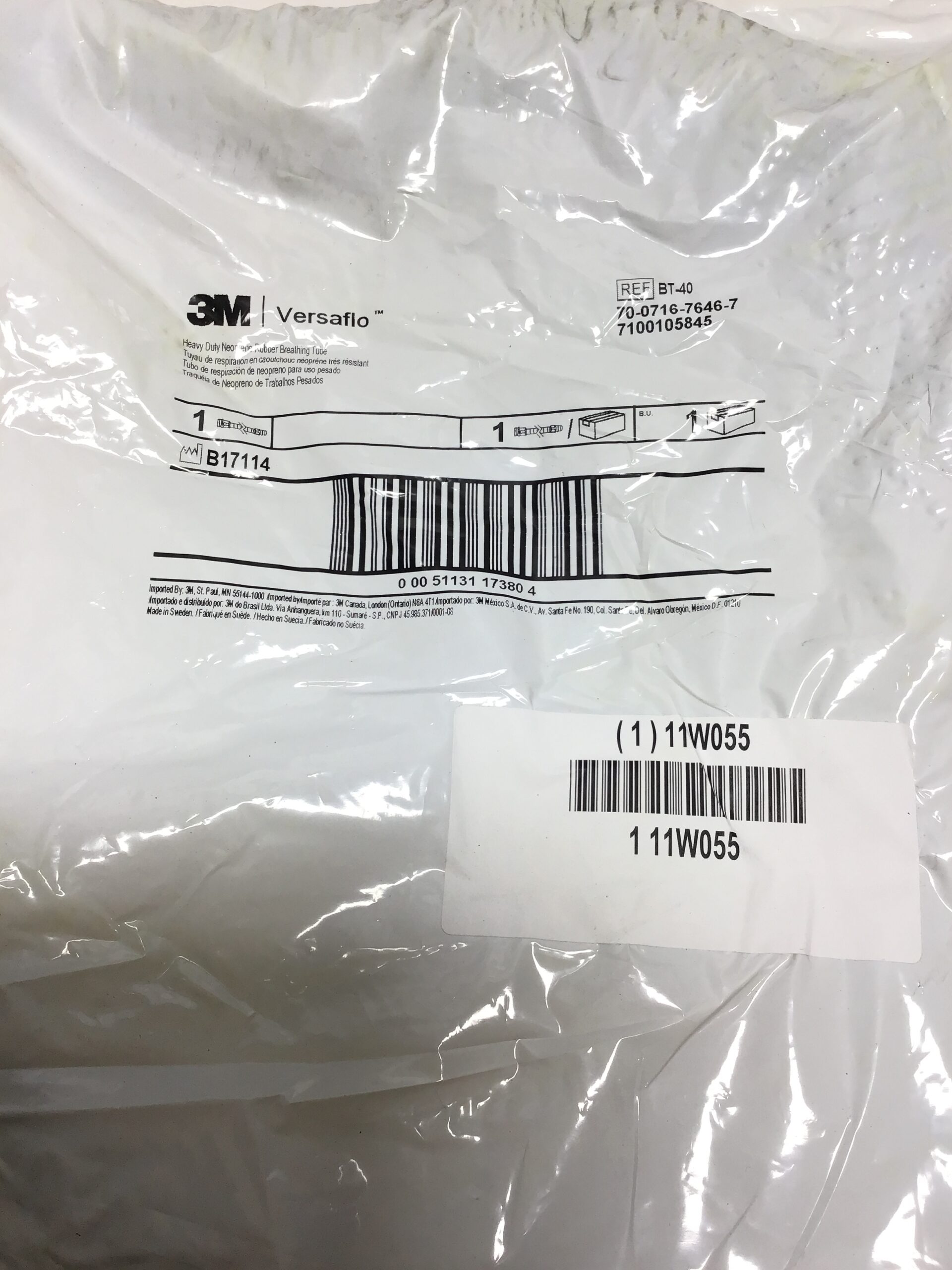 3M Versaflo B17114 – BT-40 Heavy Duty Neoprene Rubber Breathing Tube ...