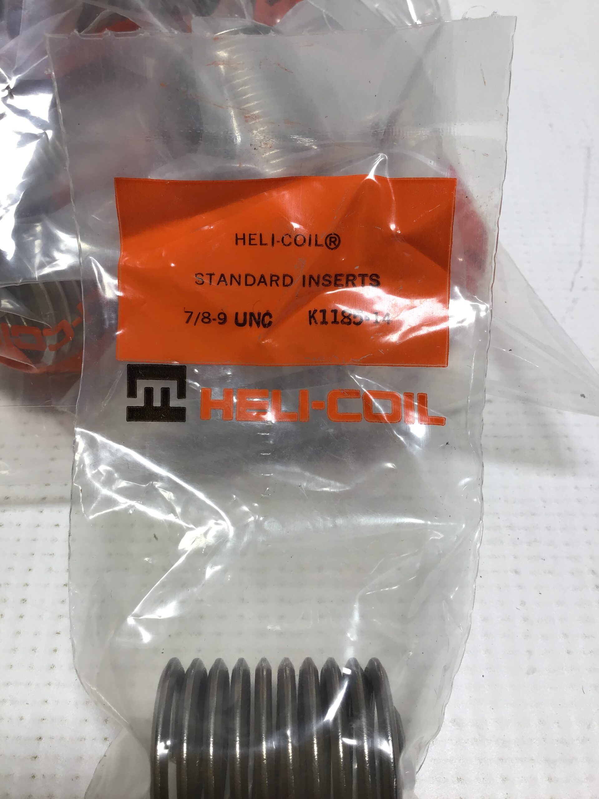 Heli-Coil K1185-14 Helical Standard Insert Stainless Steel 7/8-9 UNC ...