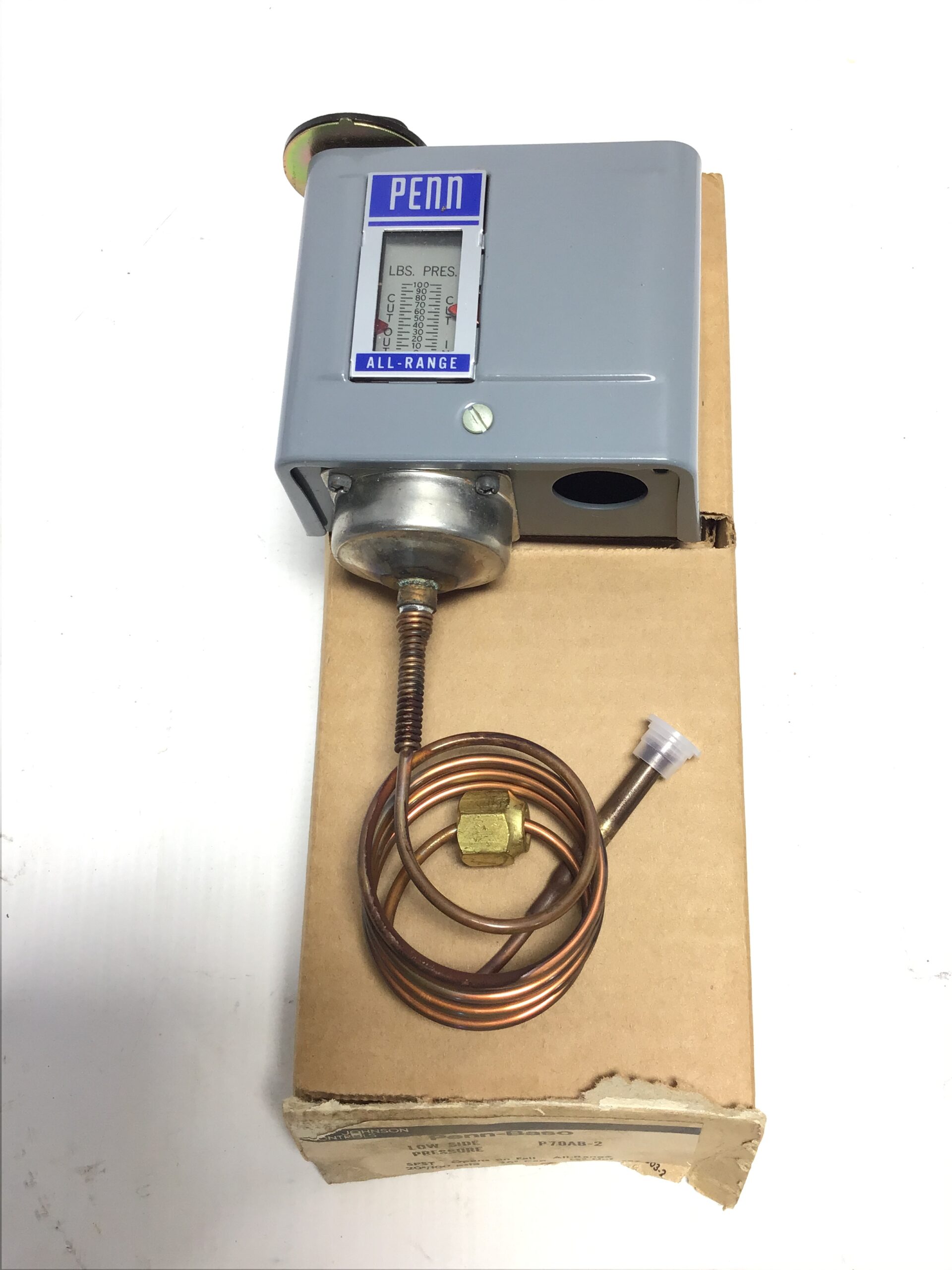 Johnson Controls P70AB-2 Low Pressure Control Switch 1/4″ Nut 100PSIG ...