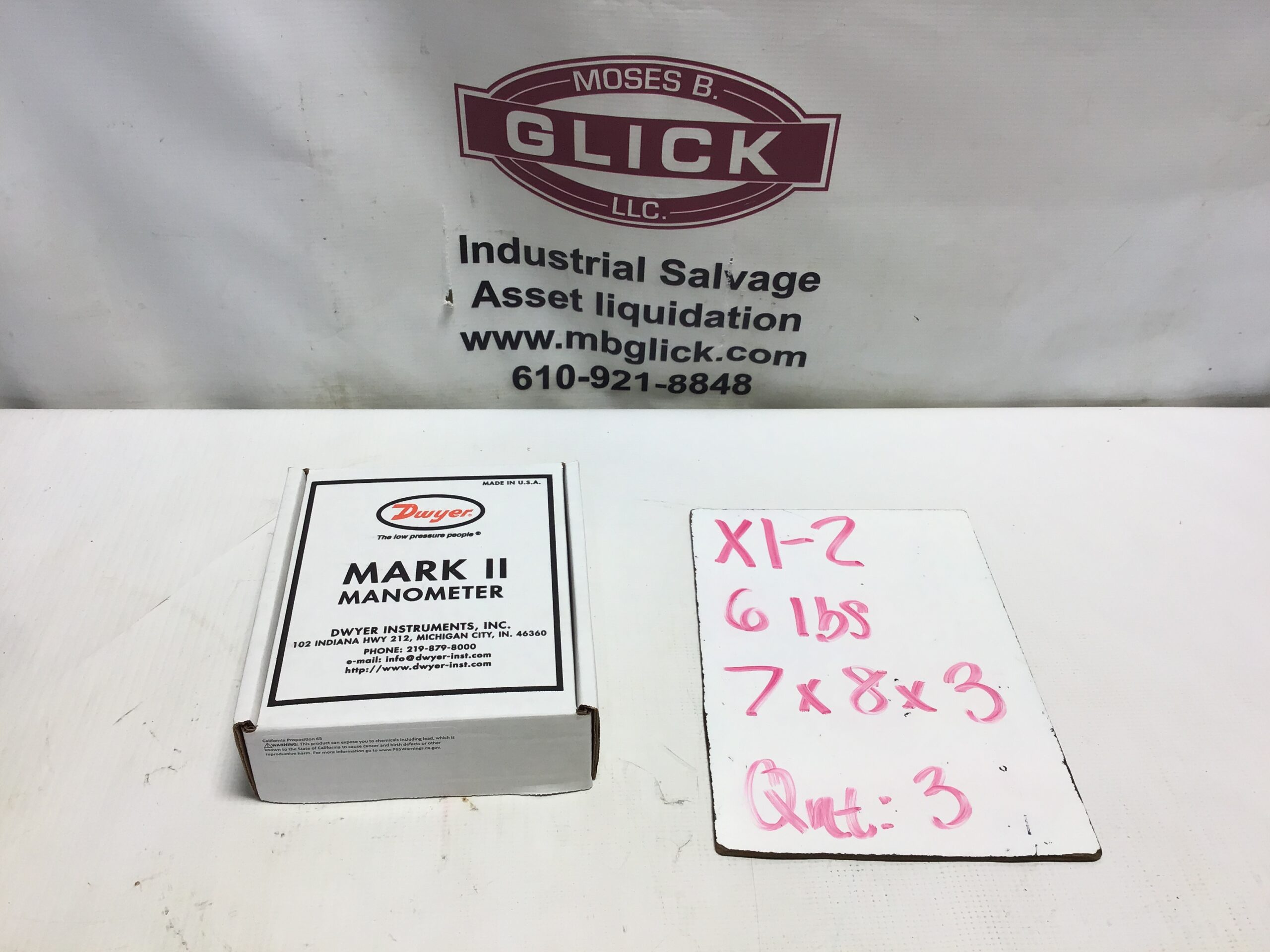 Dwyer Mark II 25 – 1000070-00 Series Molded Plastic Manometer – Moses B ...