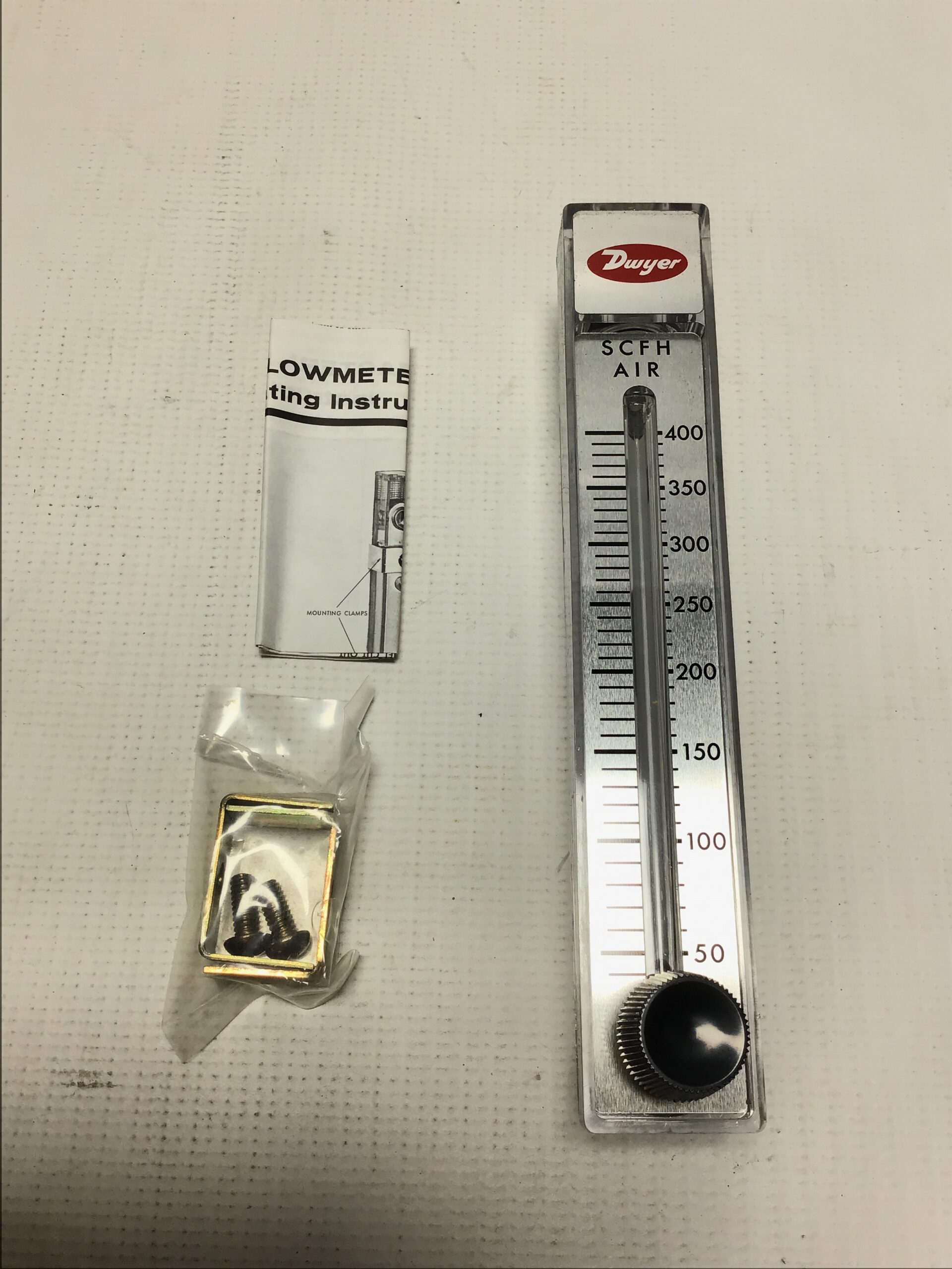 Dwyer RMB-55-SSV Series Rate-Master Flowmeter 50-400 SCFH Air Max Press ...