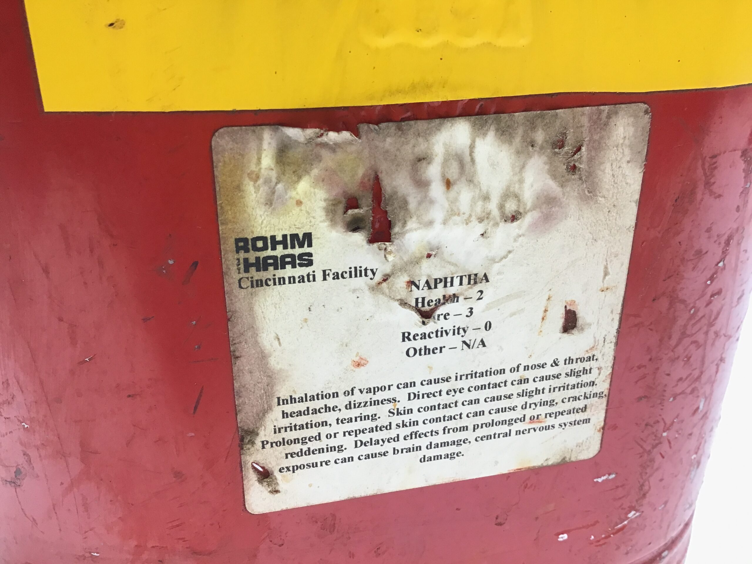 Naptha Vintage Red Metal Safety Can For Flammables Flame Arrester ...