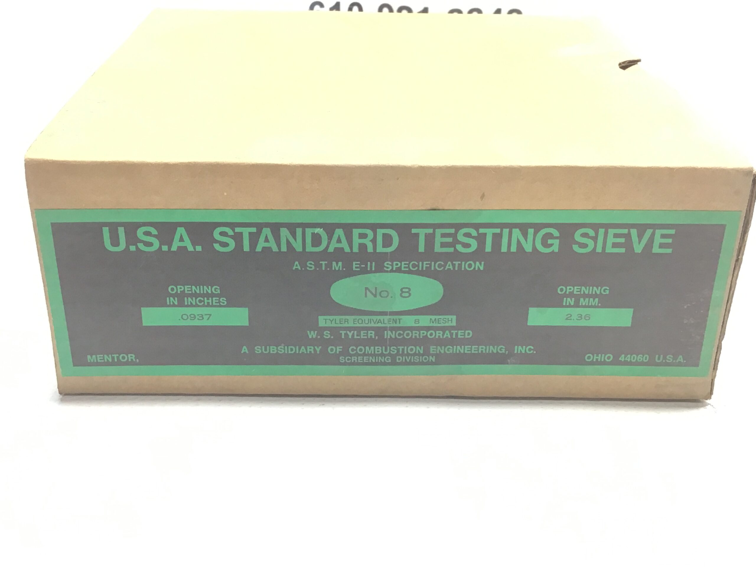 WS Tyler Standard Screen Scale Testing Sieve 8 Mesh .0937 Opening ...