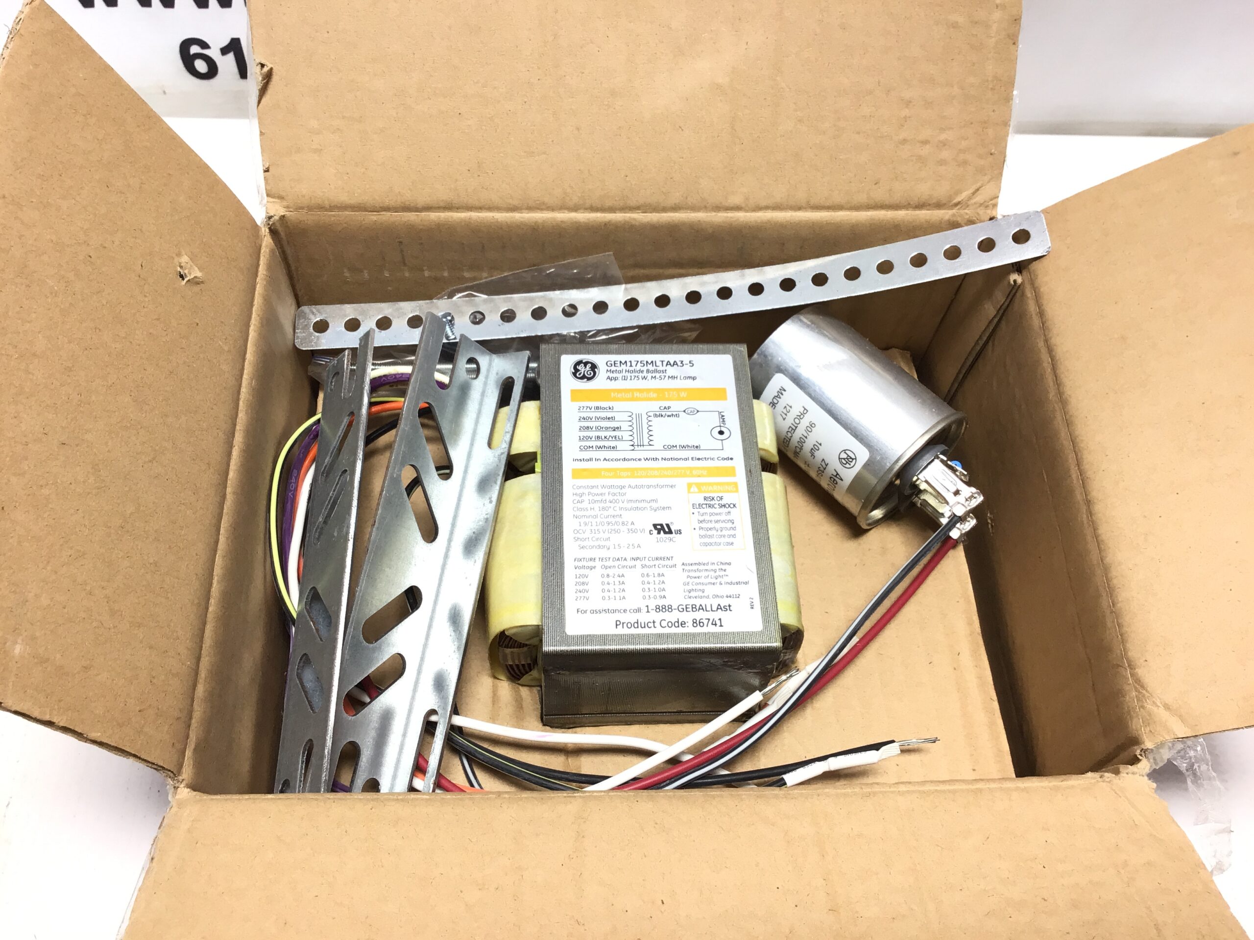 General Electric GEM175MLTAA3-5 Metal Halide Ballast Pre Wired with ...