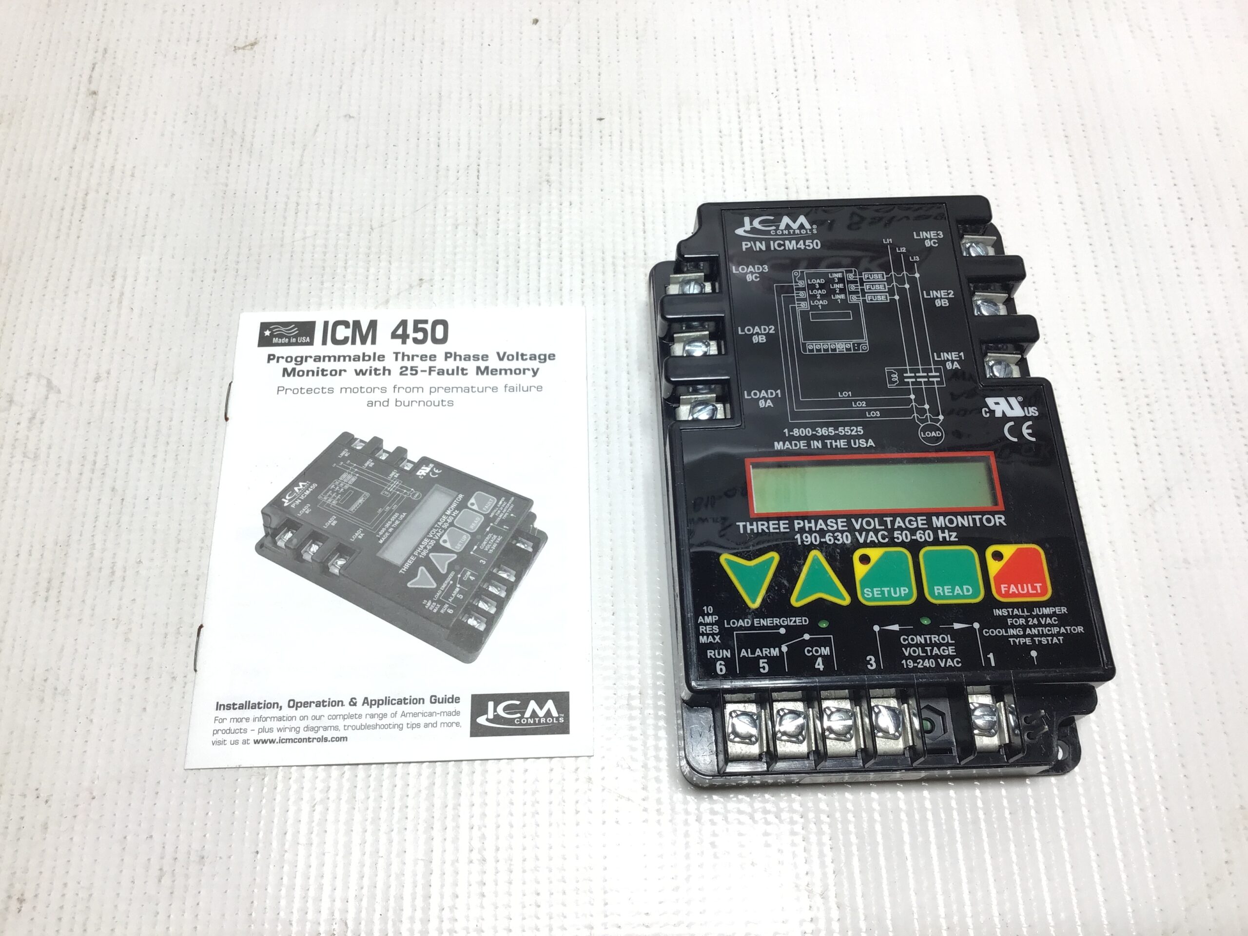 ICM Controls ICM450C Three-Phase Line Voltage Monitor 190-360VAC 50 ...