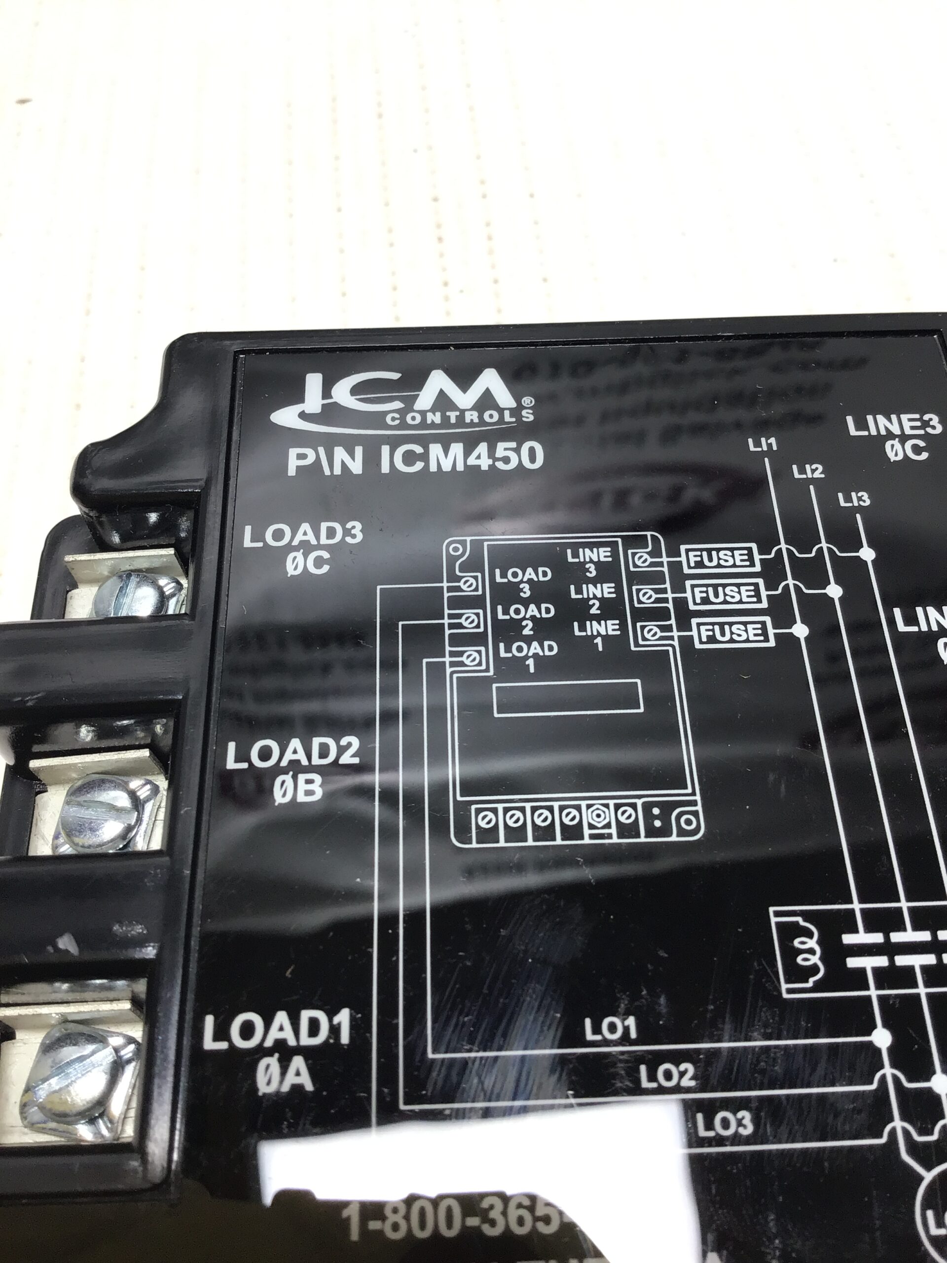 ICM Controls ICM450C Three-Phase Line Voltage Monitor 190-360VAC 50 ...
