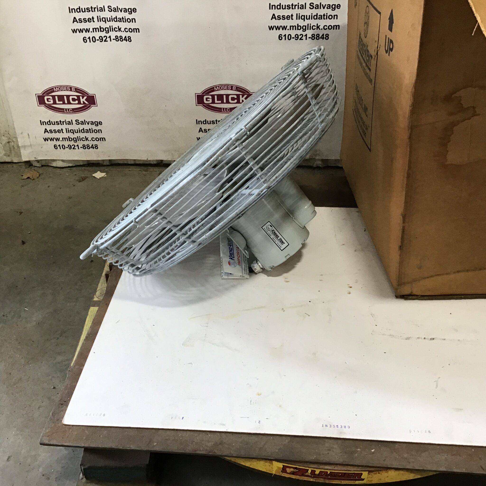 Krenz-Vent F24-A8180 Transformer Cooling Fan 1750 RPM 1/2 HP 60 Hz 208 ...