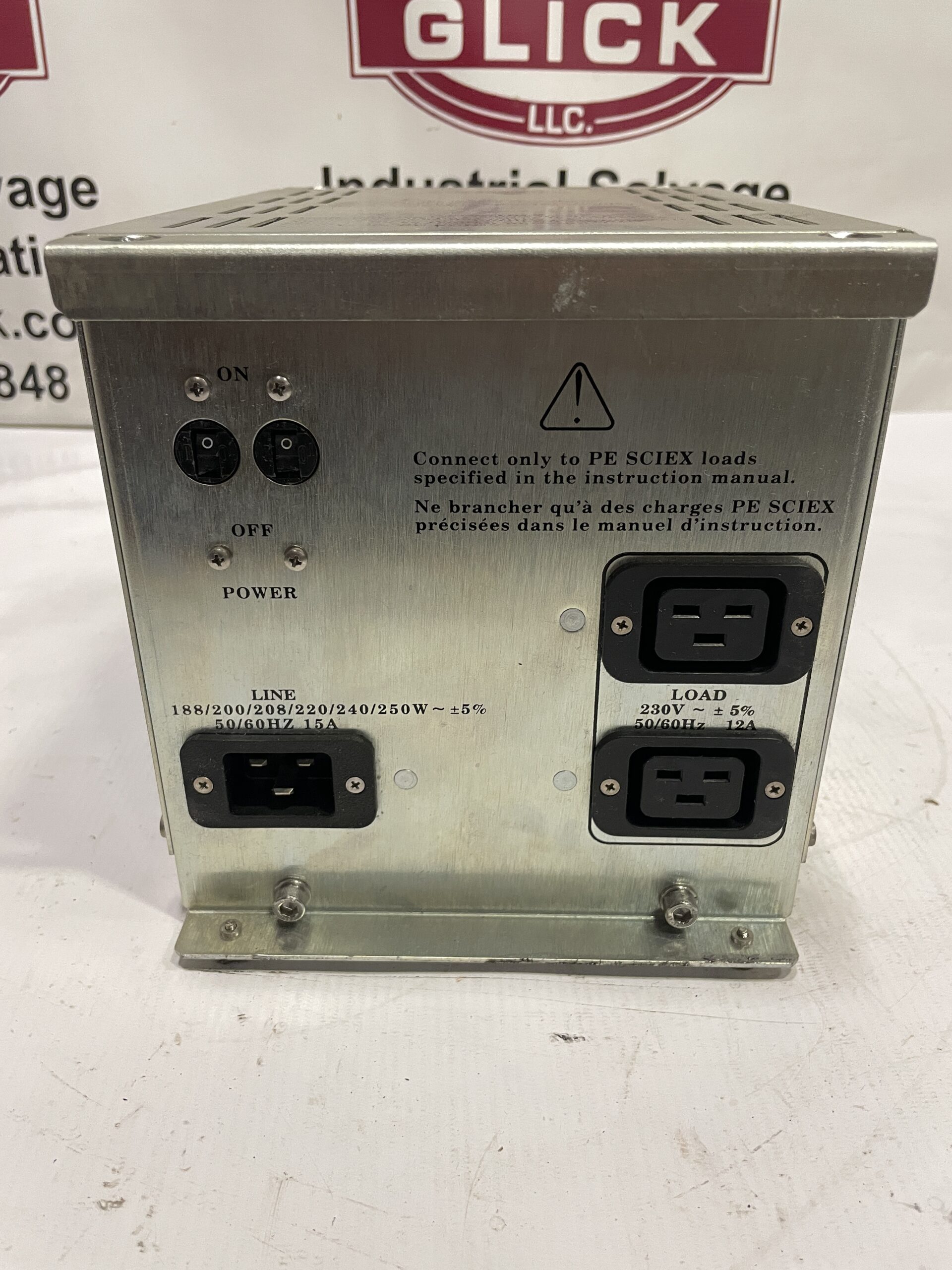 PE Sciex 1029120 AMEND B Line Adjustment Option Power Supply 230V Load ...