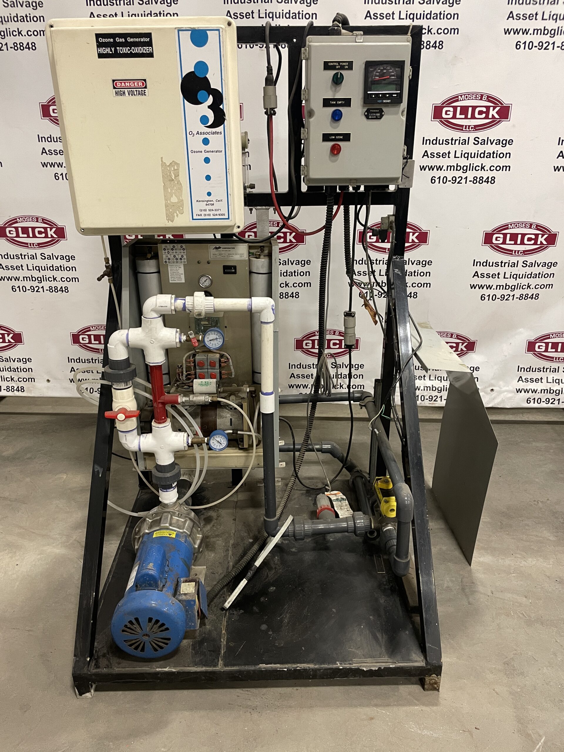 O3 Associates Ozone Gas Generator System w/ AS-12 Generator -Parts ...