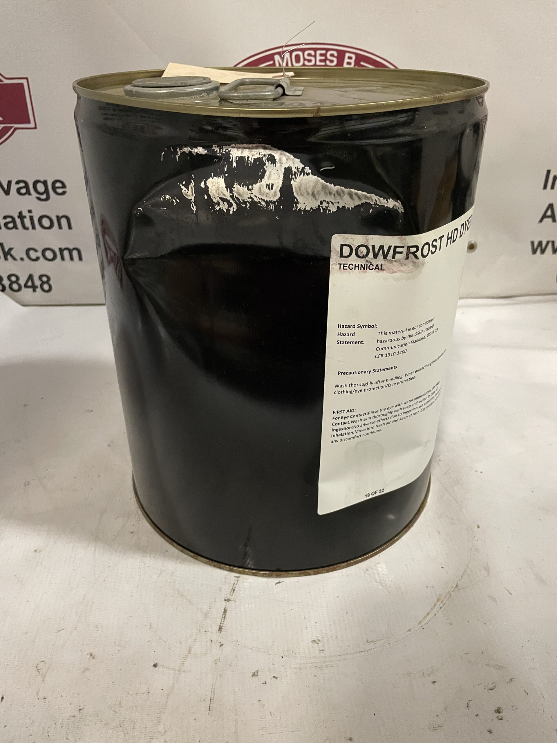 Dow Chempoint 804480 Dowfrost HD DYED Propylene Glycol, 5 Gallon Bucket – Moses B. Glick