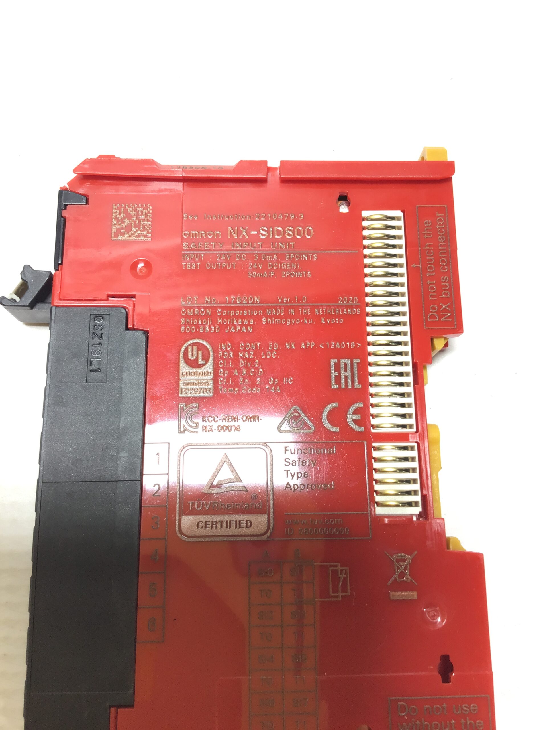 Omron NX-SID800 Safety Input Unit 24VDC 3.0mA 8 Points – Moses B. Glick