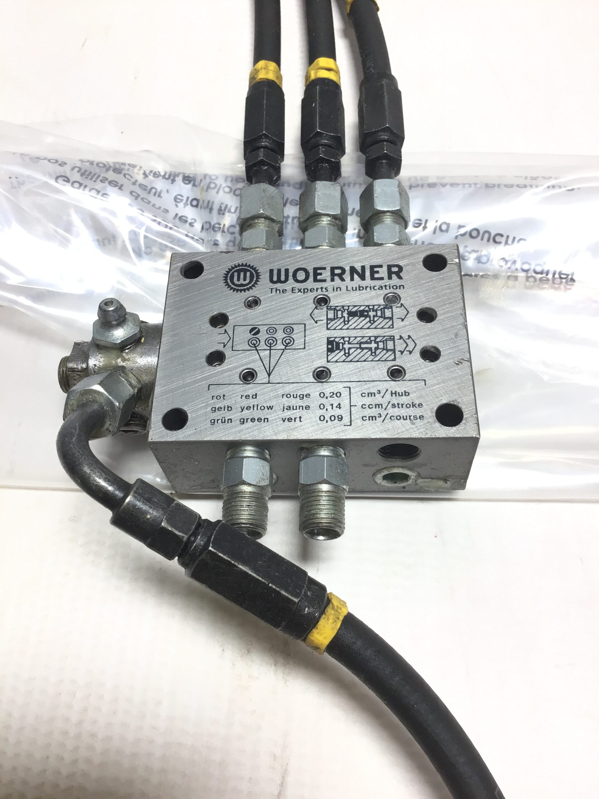 WOERNER VPB-B Hydraulic Valve Manifold Progressive Lubrication ...