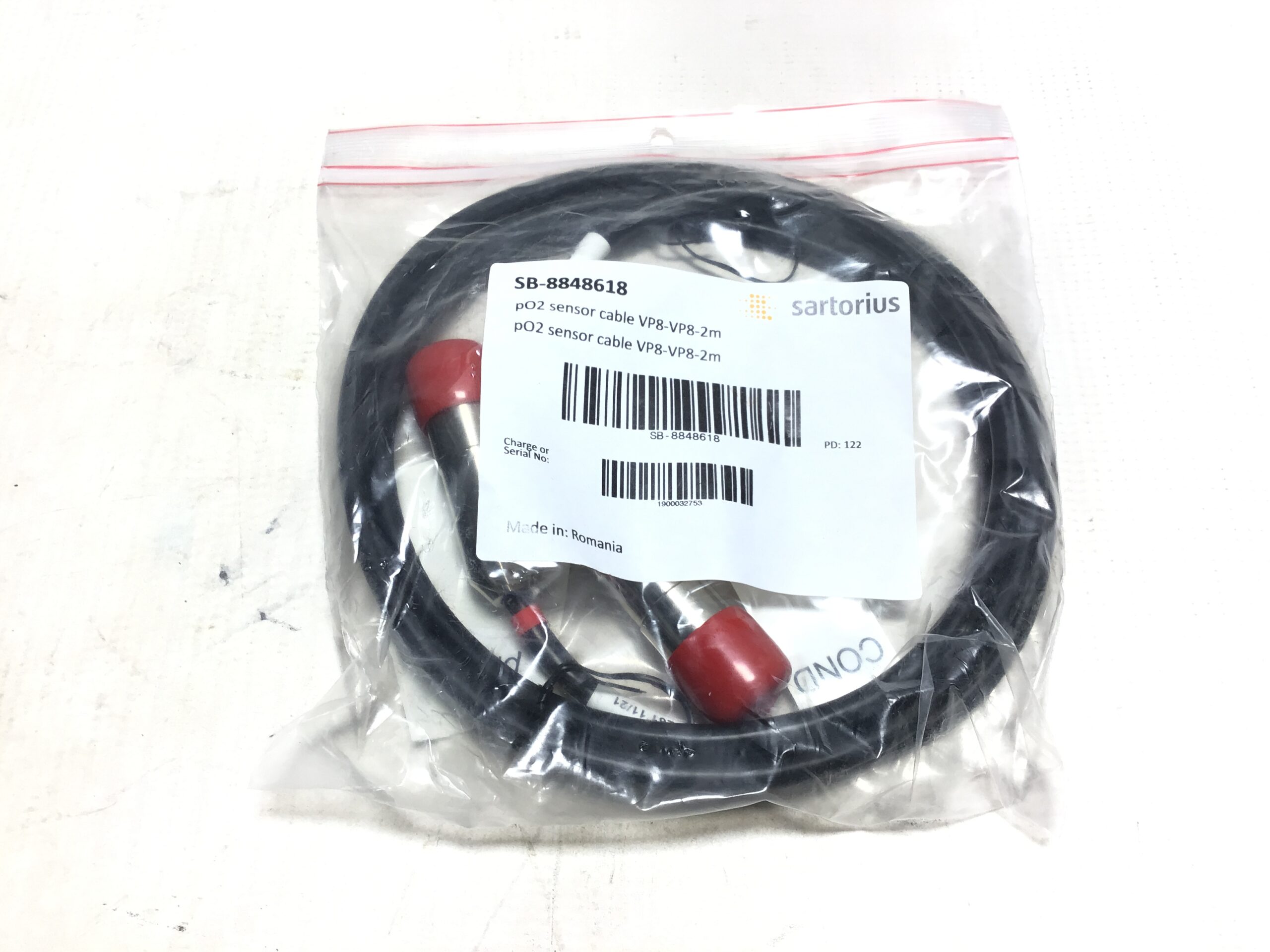 Sartorius SB-8848618 PO2 Sensor Cable VP8-VP8-2m – Moses B. Glick