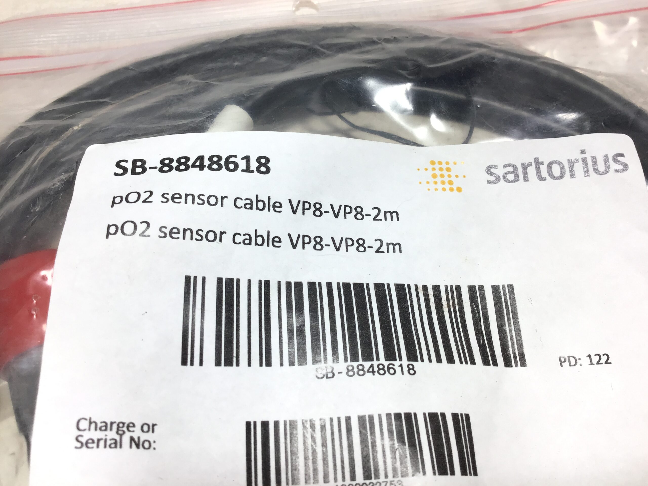Sartorius SB-8848618 PO2 Sensor Cable VP8-VP8-2m – Moses B. Glick