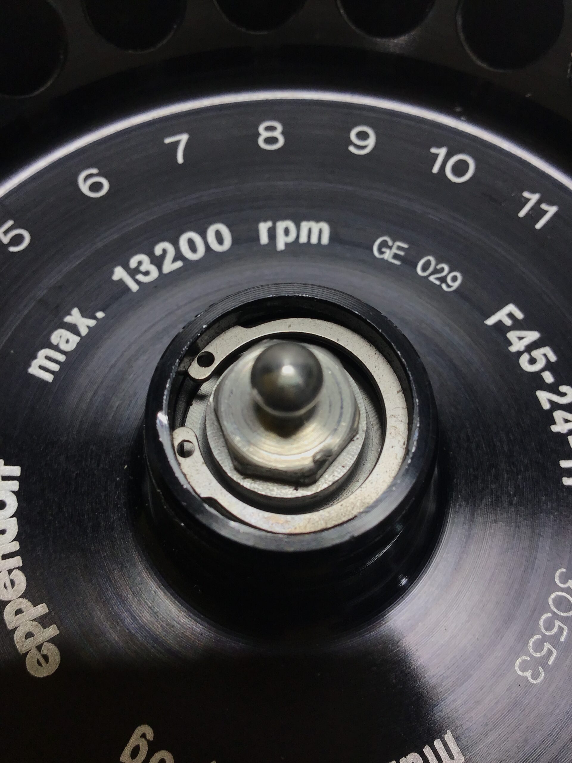 Eppendorf F-45-24-11 Fixed Angle Centrifuge Rotor 13200 RPM Maximum ...