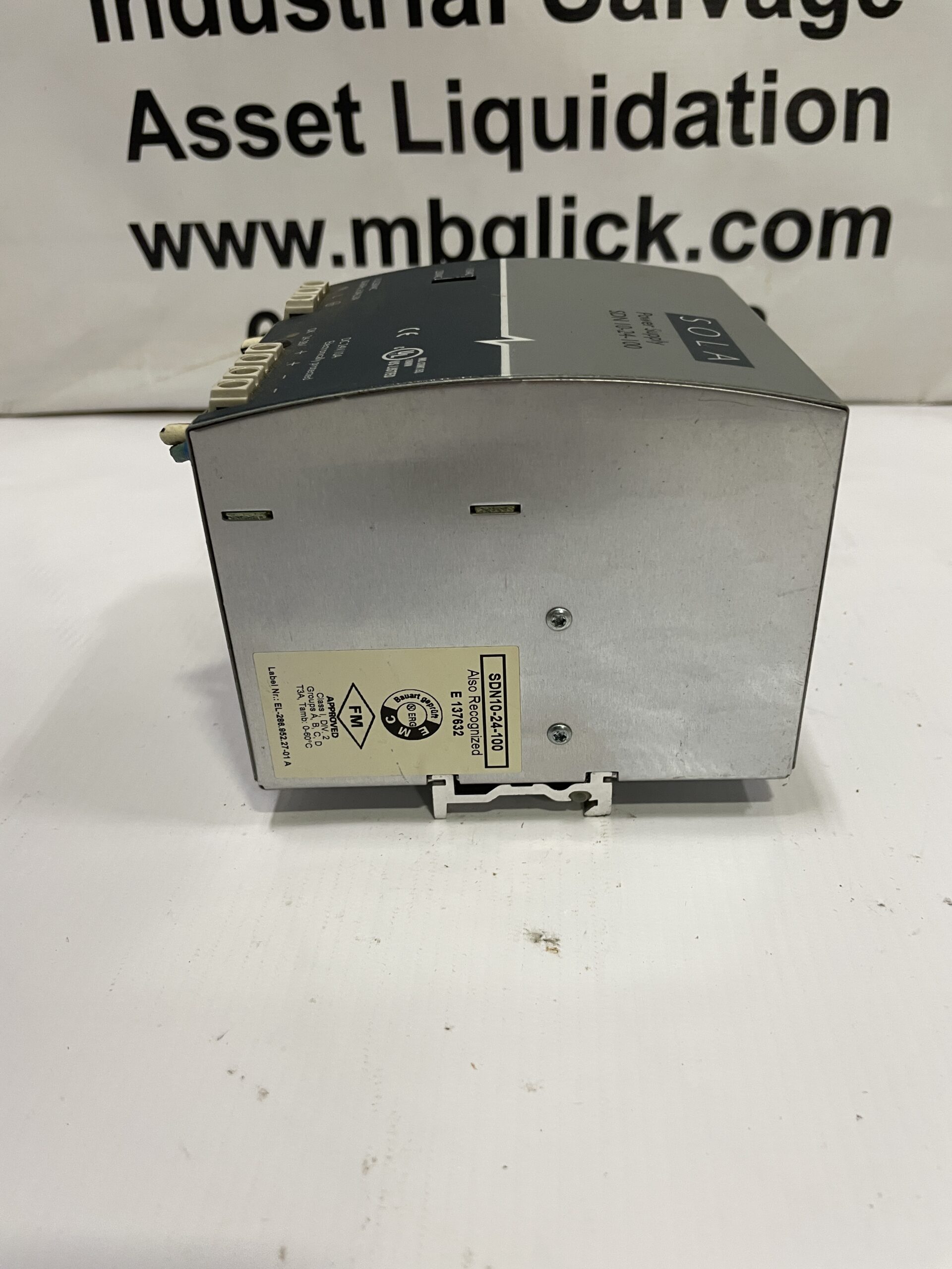 SOLA SDN 10-24-100 Switching Power Supply 24V 115/230V – Moses B. Glick