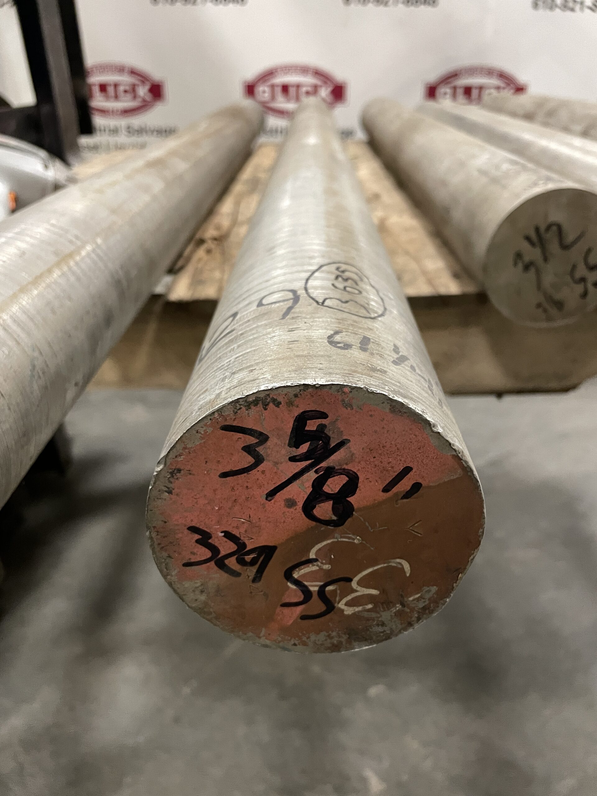 329 Stainless Steel Round Bar/Rod Stock 3-5/8” x 12” (+/-) – Moses B. Glick