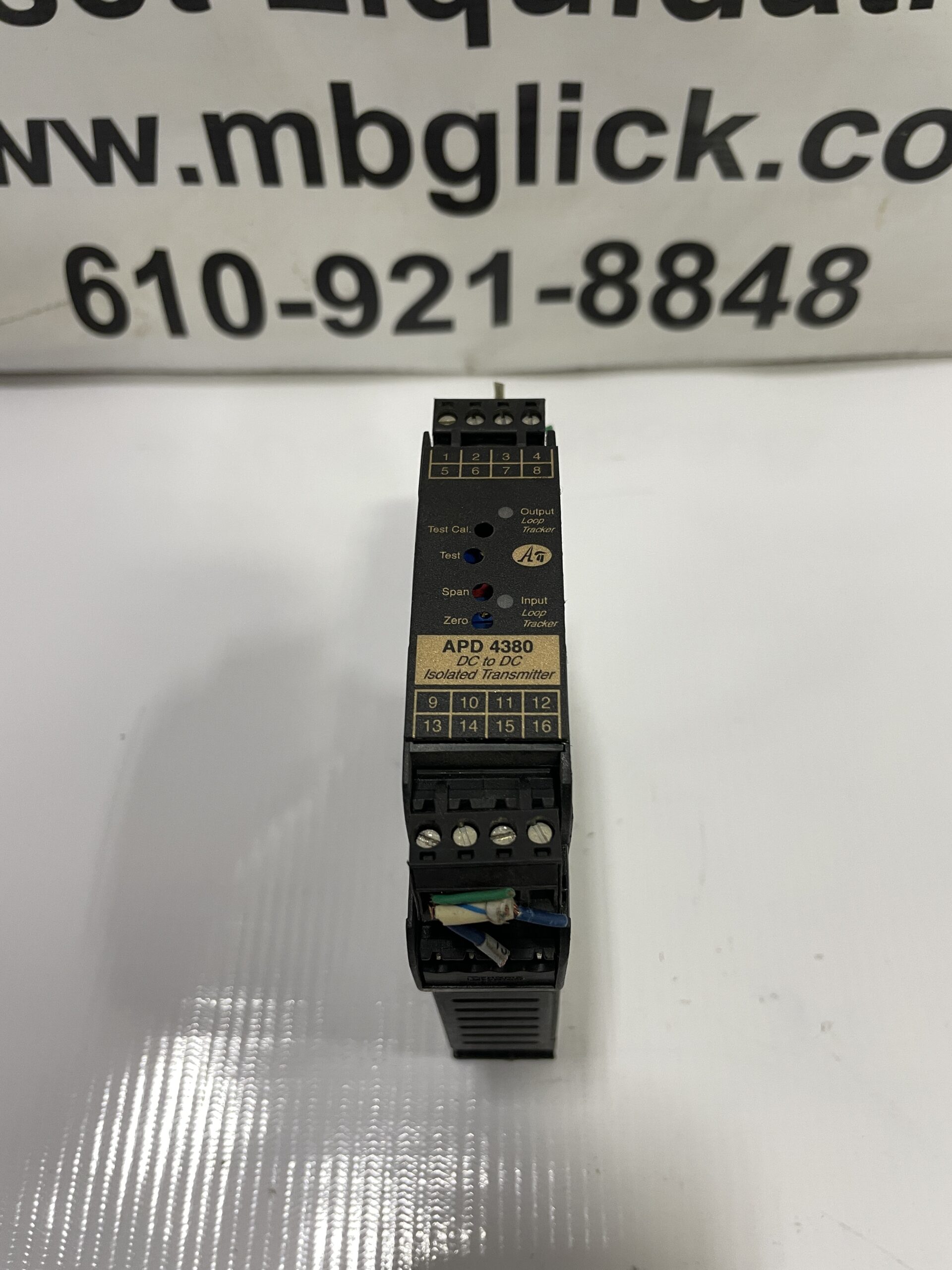 Absolute Process Instruments APD 4380 DF1 Isolating DC-DC Transmitter ...