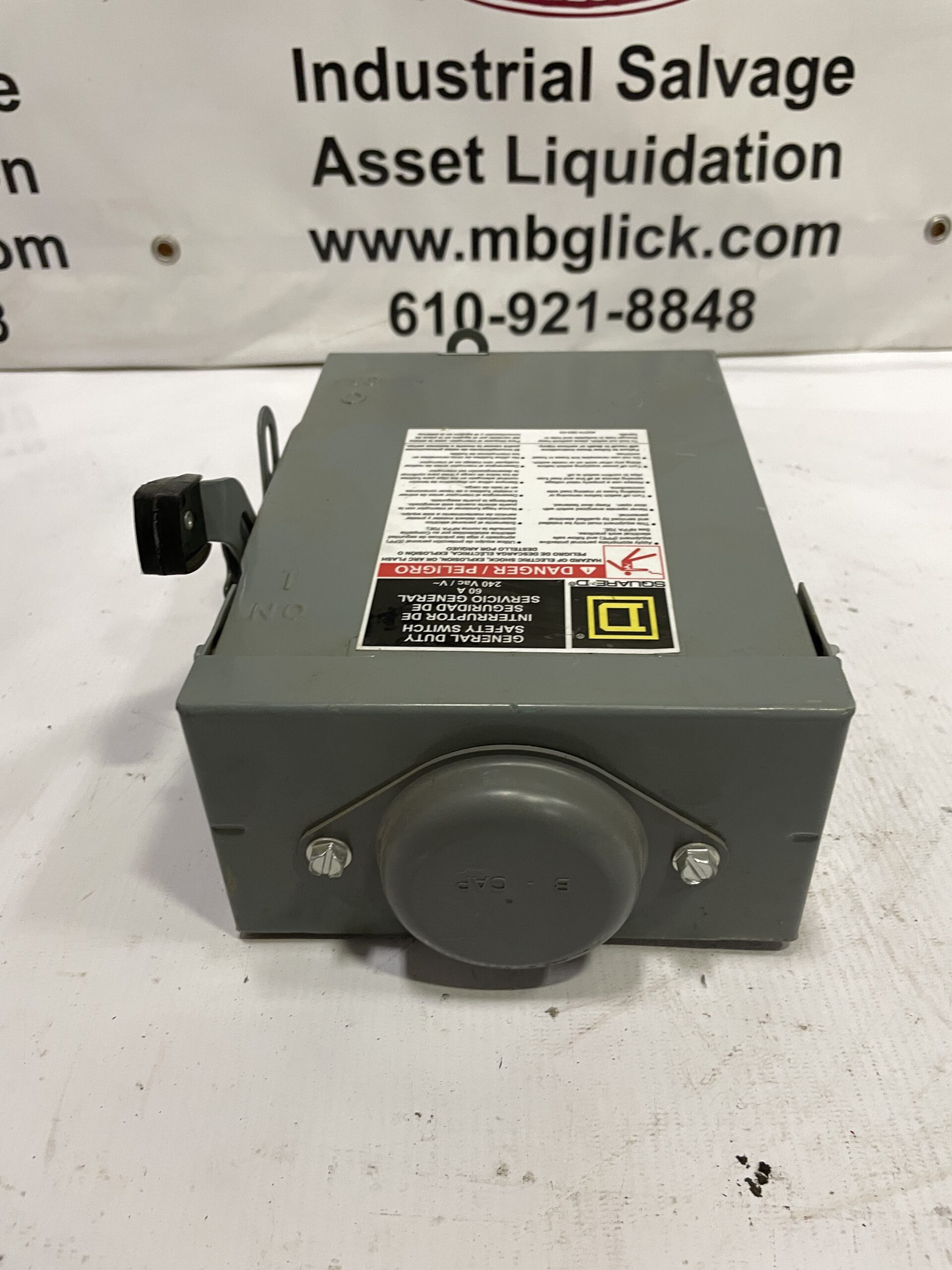 Square D DU222RB 60A NEMA 3R Non-Fusible Safety Disconnect Switch ...