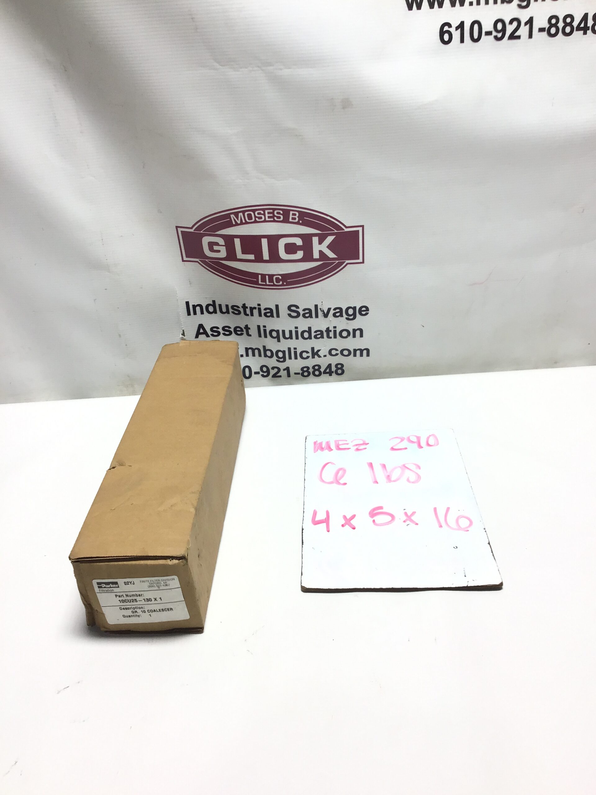 Parker 10CU25-130 X 1 – 02YJ Coalescer Grade 10 Filter – Moses B. Glick