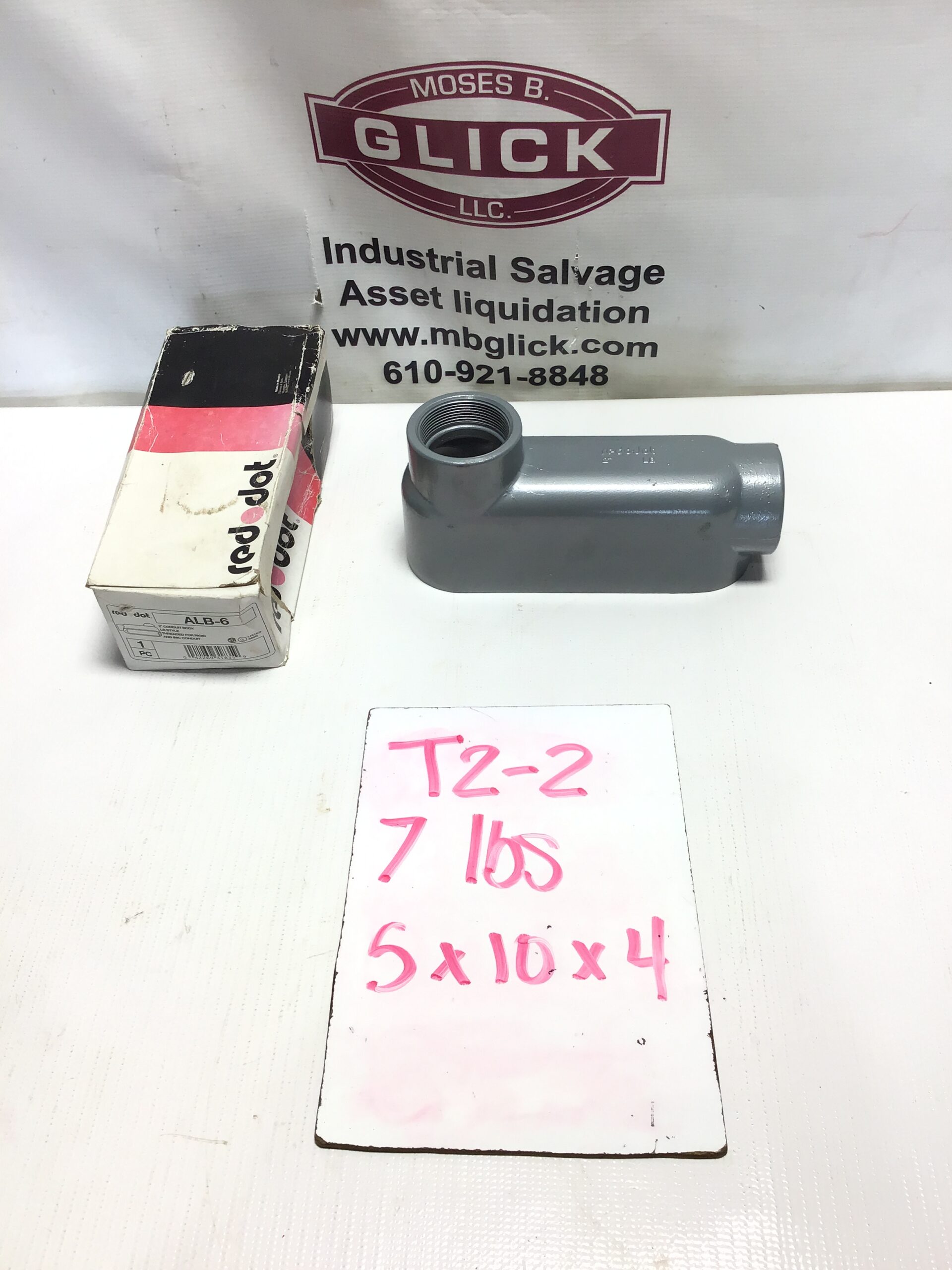 Red Dot ALB-6 Conduit Body 2″ LB Style Threaded – Moses B. Glick