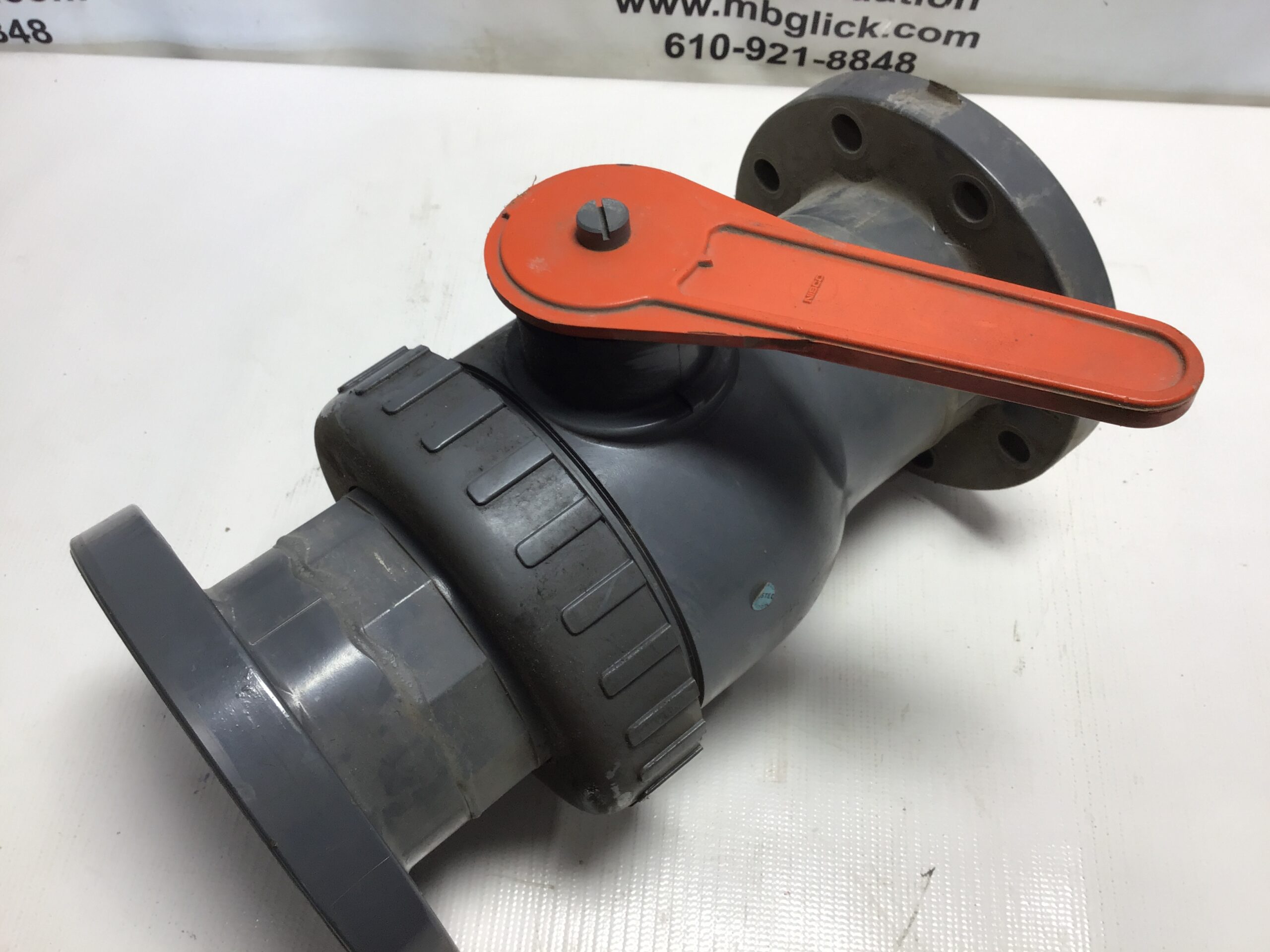 Chemtrol Model B Flanged PVC Ball Valve 4″ Slip x Slip Ends – Moses B ...