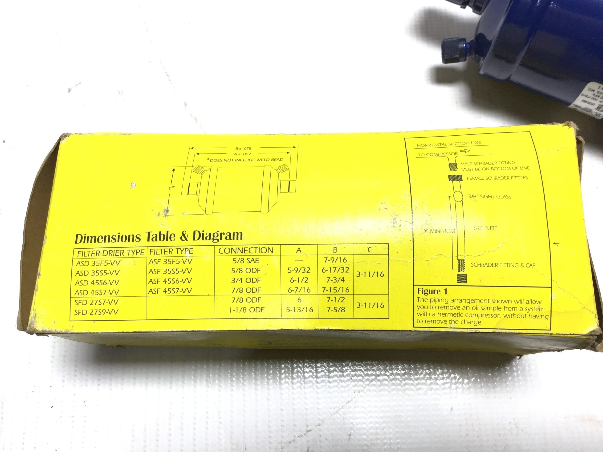 Alco Controls ASD-45S7VV Suction Line Filter Compressor Protector ...