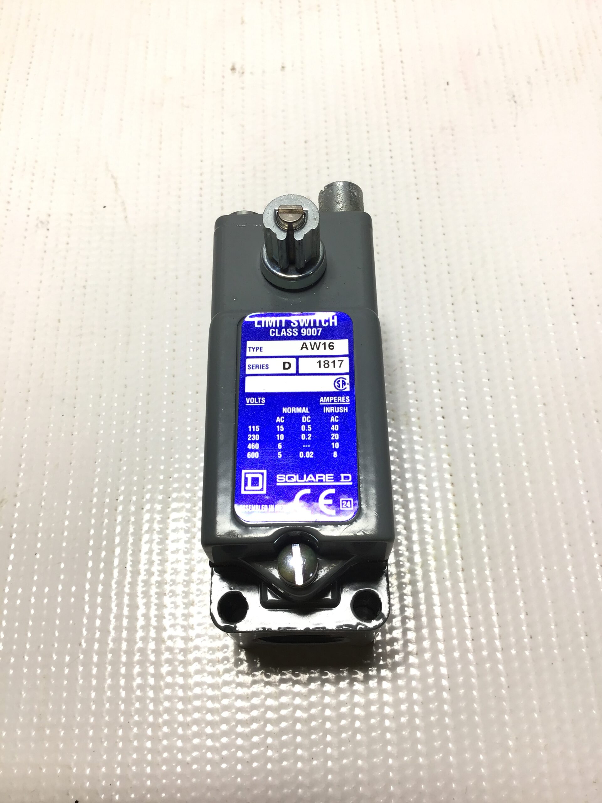 Square D 9007AW16 Precision Limit Switch Series D – Moses B. Glick