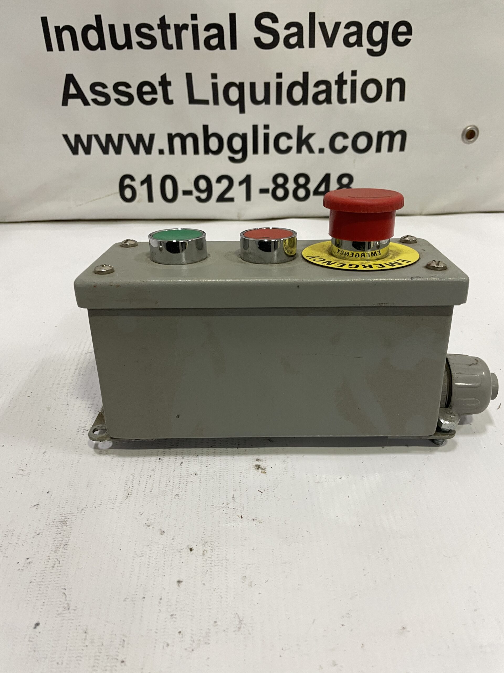 Start/Stop E-Stop 3 Button Pushbutton Enclosure Control Station – Moses ...