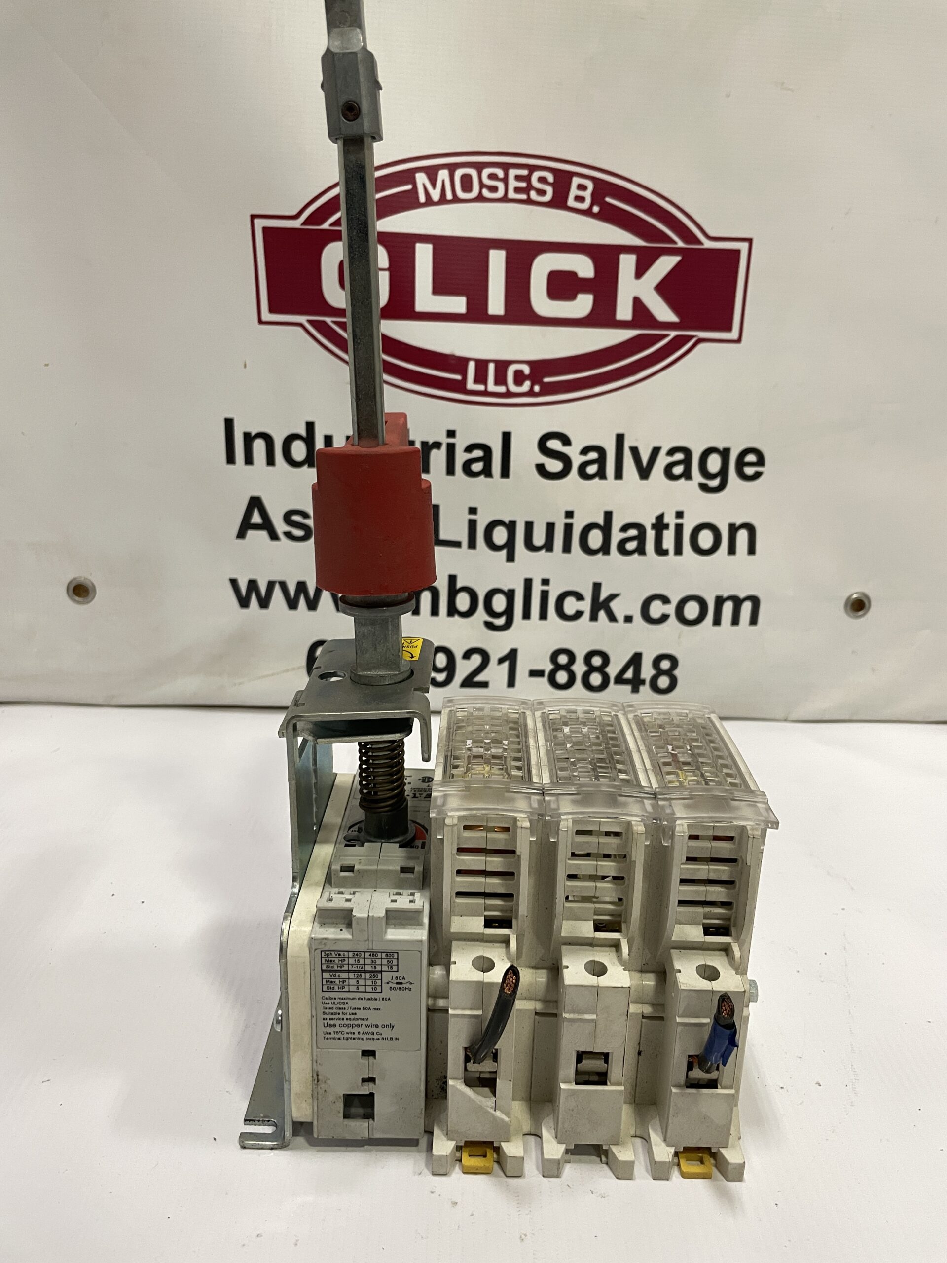 Eaton R9J3060FJ 60A 3 Pole Fusible Rotary Disconnect Switch 600V ...