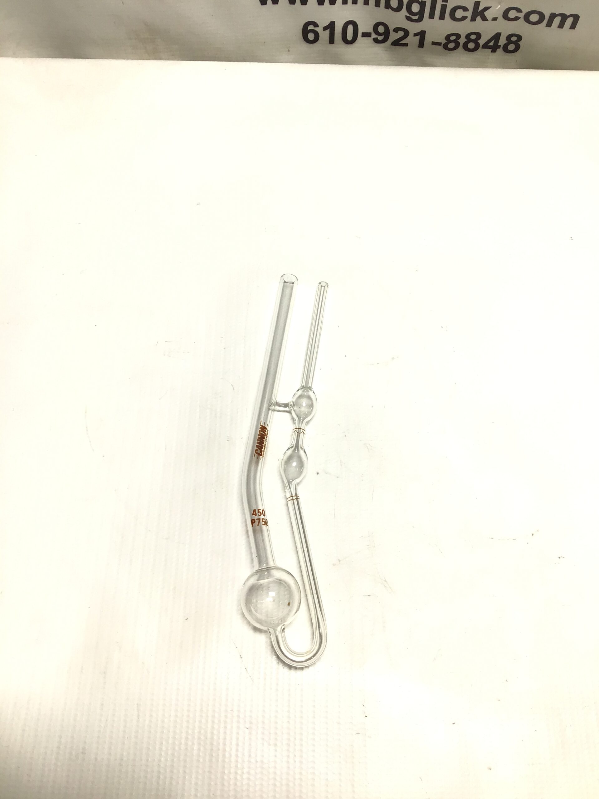 Cannon-Fenske P750 Size 450 Glass Capillary Viscometer – Moses B. Glick