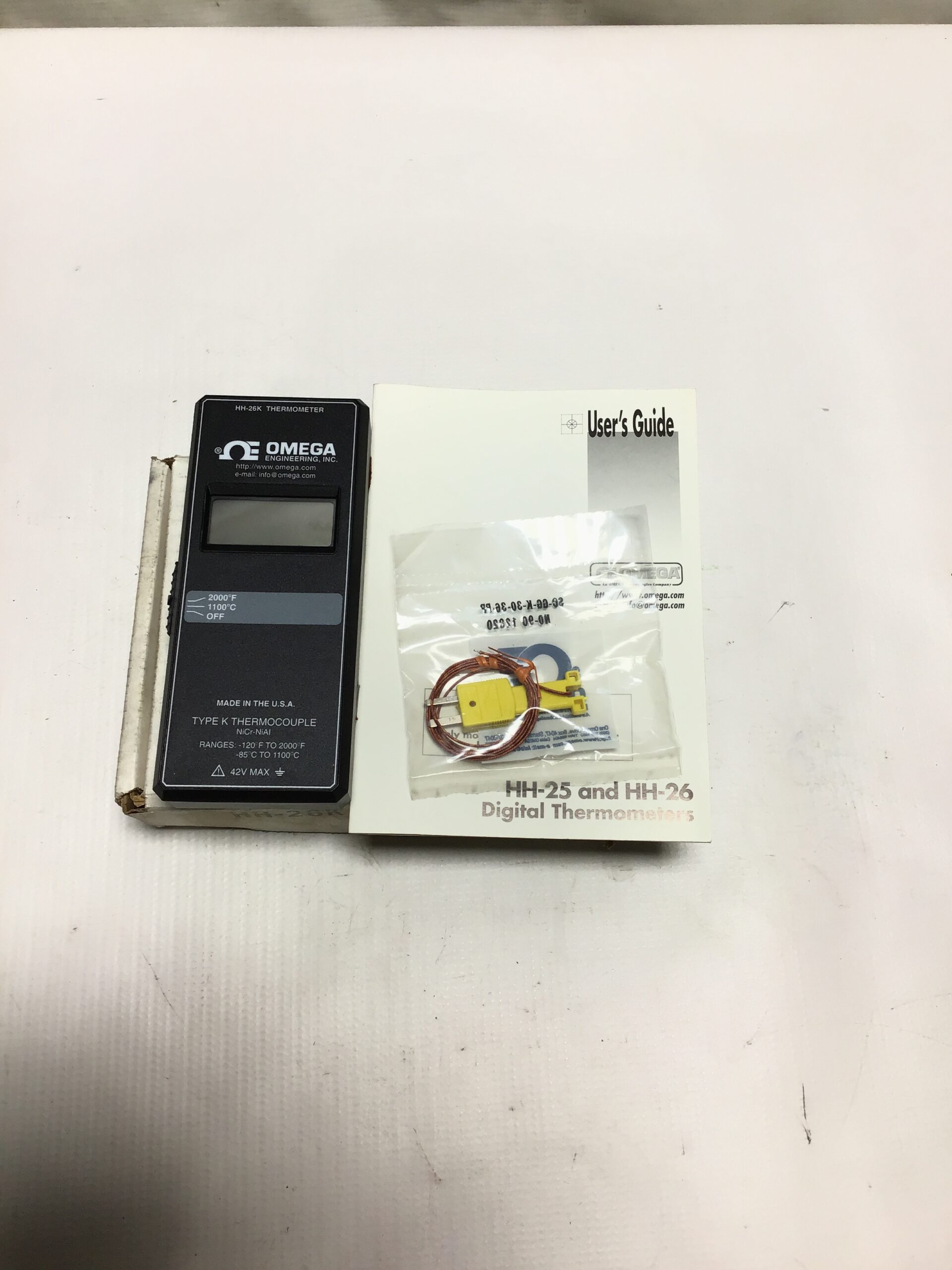 Omega HH-26K Thermocouple Handheld Thermometer – Moses B. Glick
