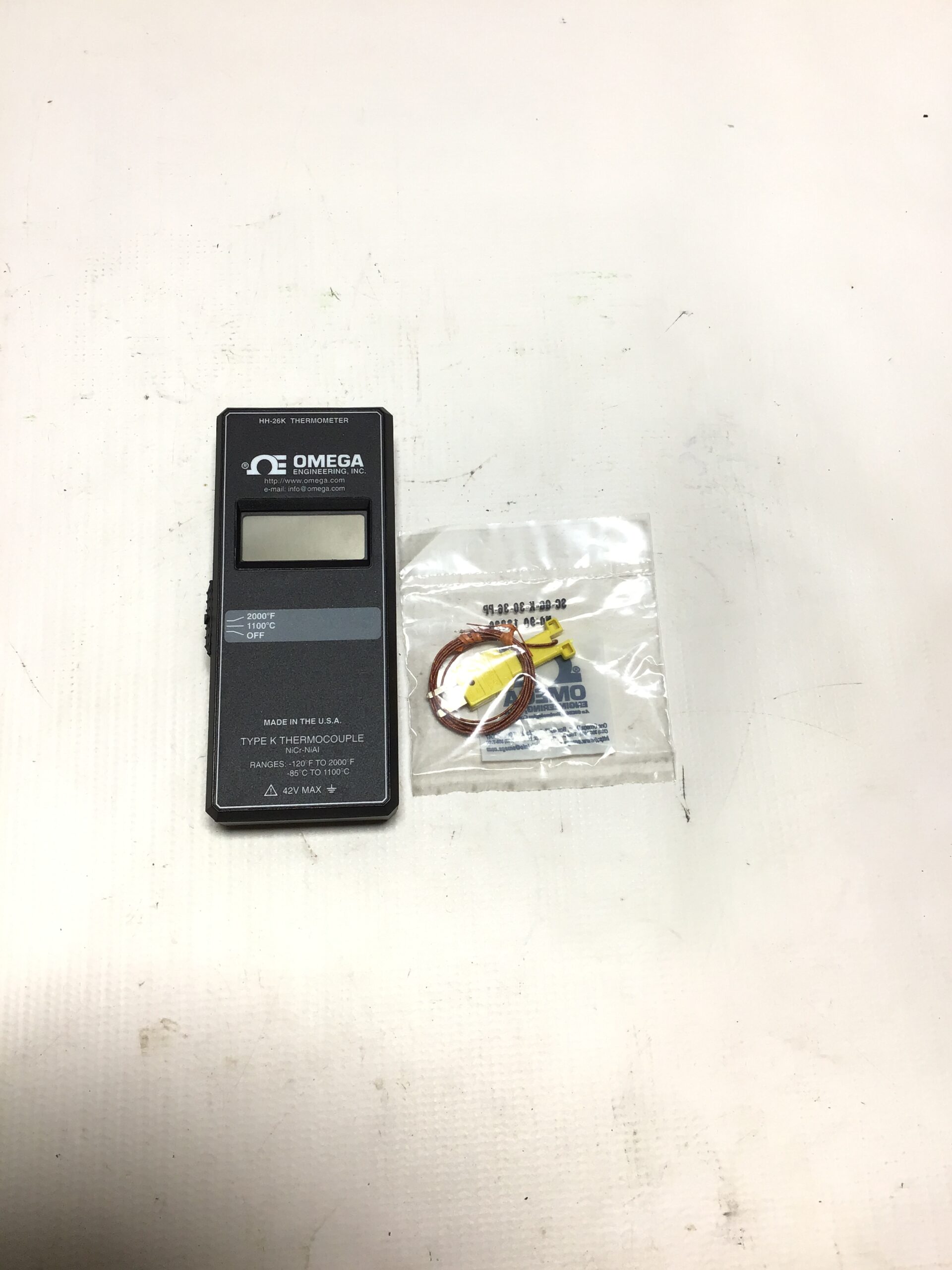 Omega HH-26K Thermocouple Handheld Thermometer – Moses B. Glick
