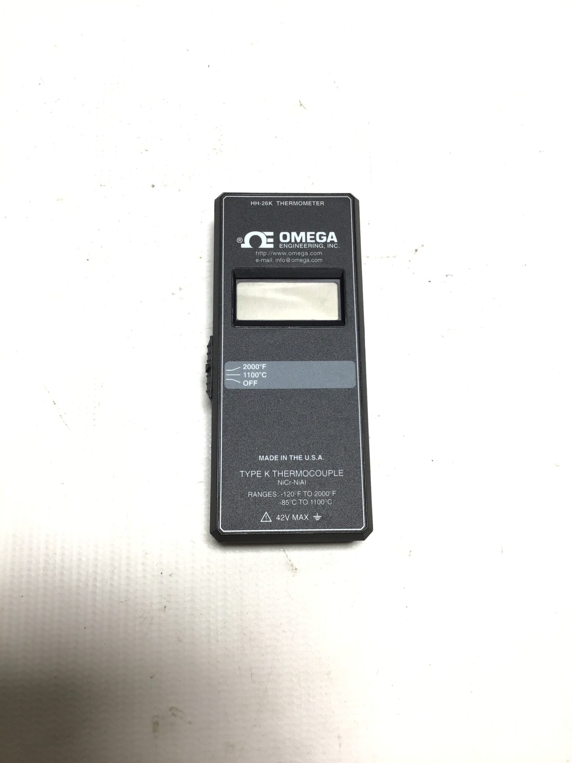 Omega HH-26K Thermocouple Handheld Thermometer – Moses B. Glick